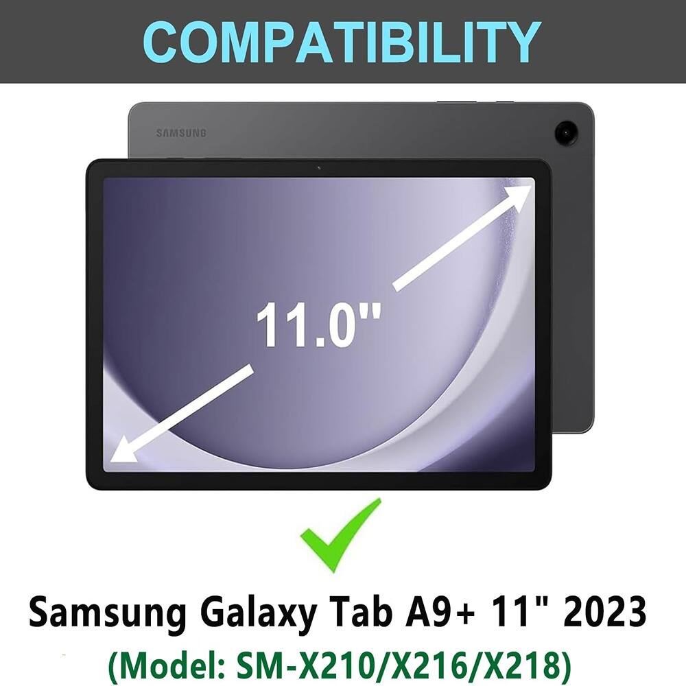 RTMB Galaxy Tab A9 Plus 11" Case with Detachable Keyboard, 7 Color ...