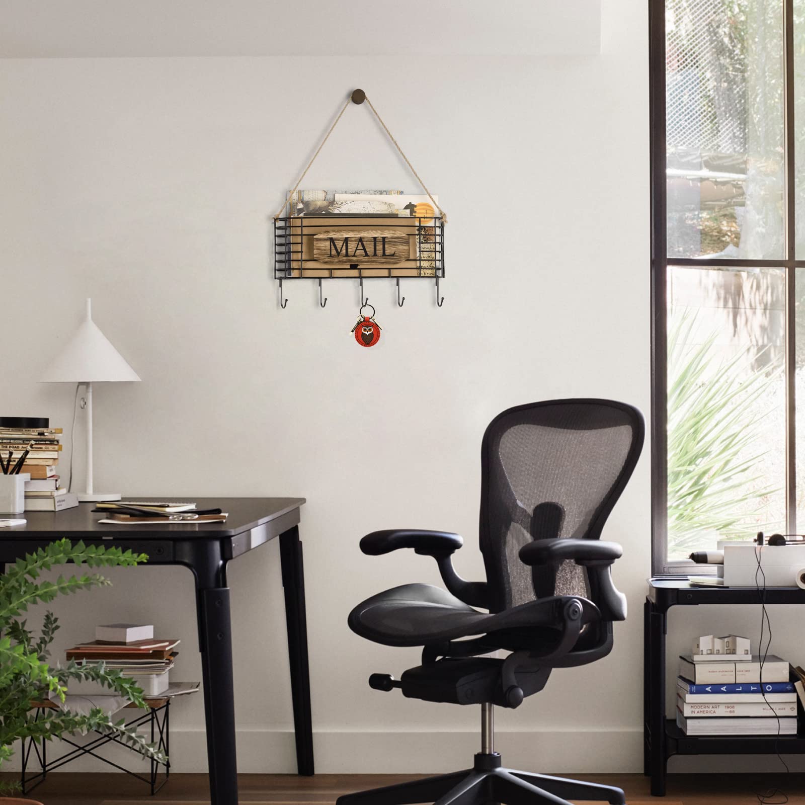 Dapper Styles Mail Holder Rustic Organizer Wall Mount Hanging Sorter ...