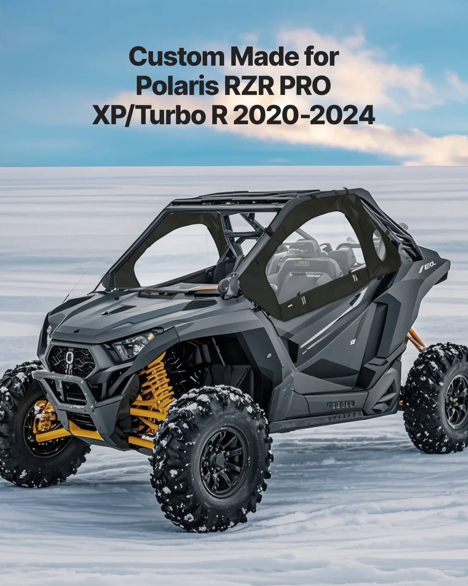 VEVOR Cab Enclosure Upper Doors, Compatible with Polaris RZR PRO XP ...