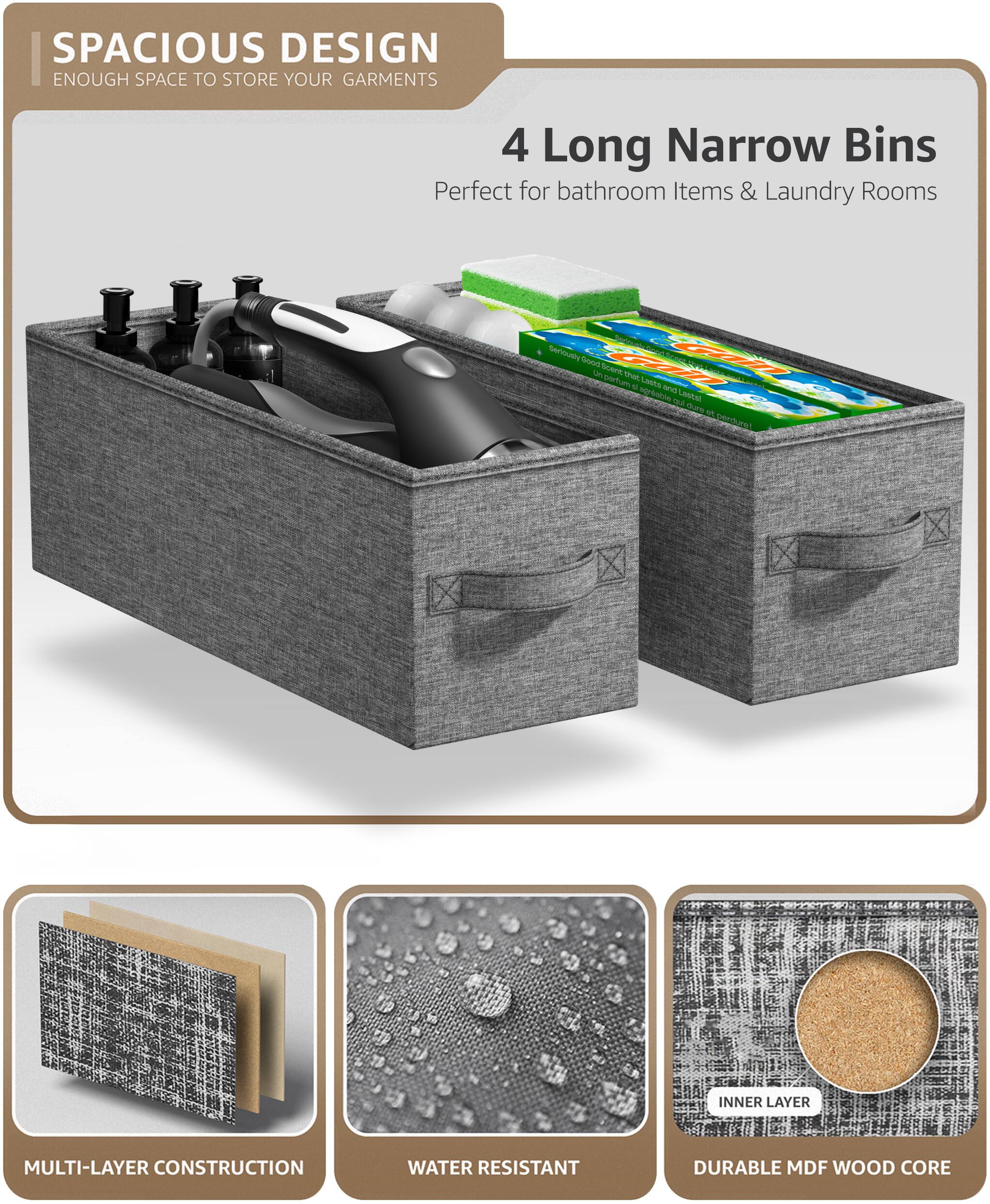 Sorbus Narrow Dresser with 4 Drawers, Vertical Slim Storage Chest of ...