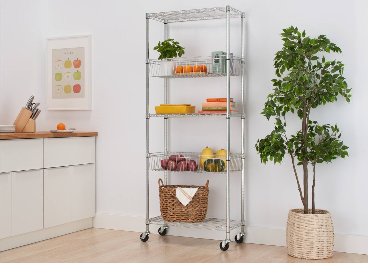 TRINITY EcoStorage 5 Tier 30x14x72 Modular Commercial Wire Shelving NSF ...