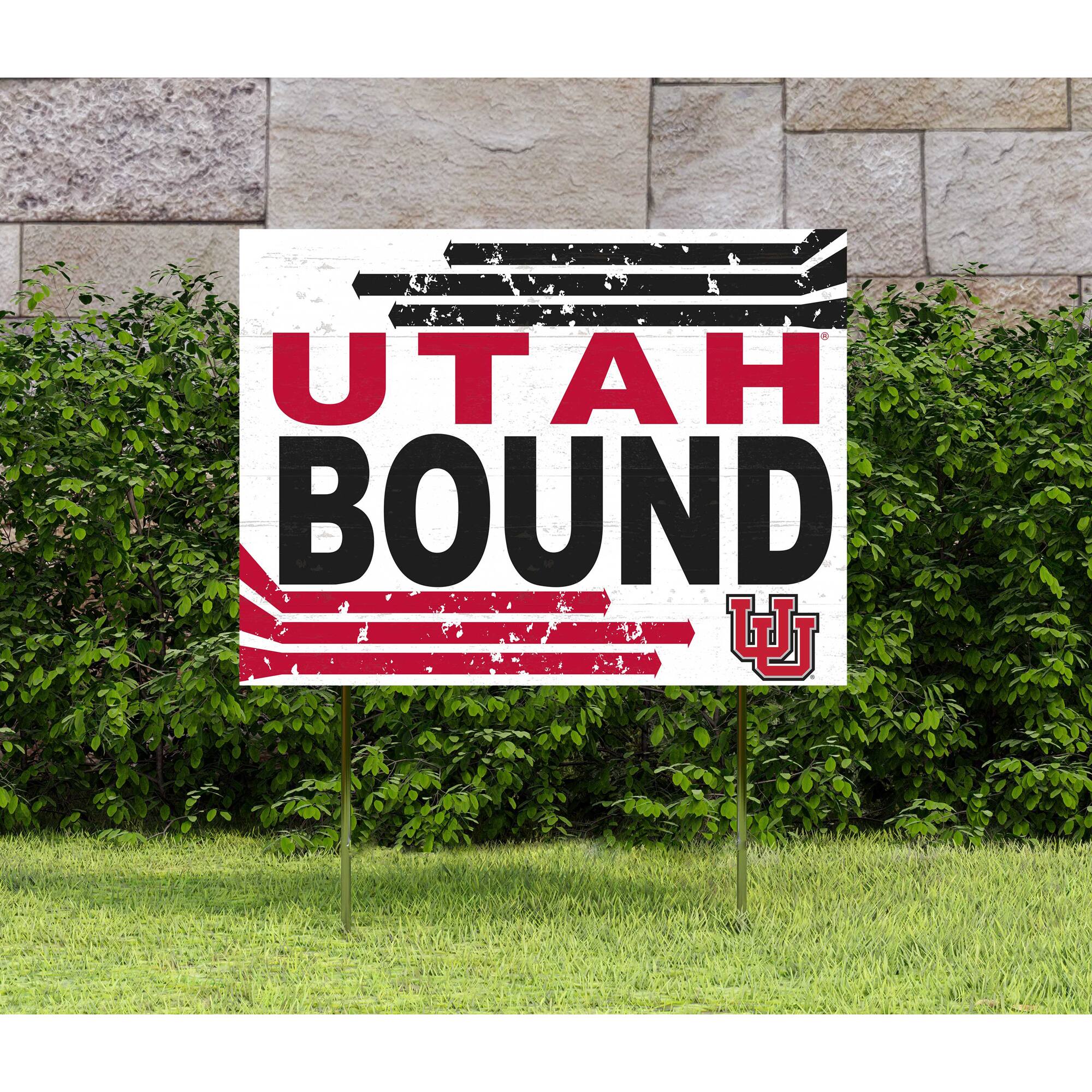 Jardine Utah Utes 18'' x 24'' Bound Yard Sign White 4940223 - Best Buy