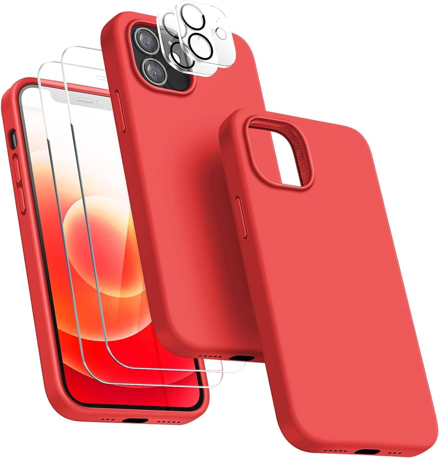 Entronix Complete Protection Bundle for iPhone 12 Mini Liquid Silicone ...