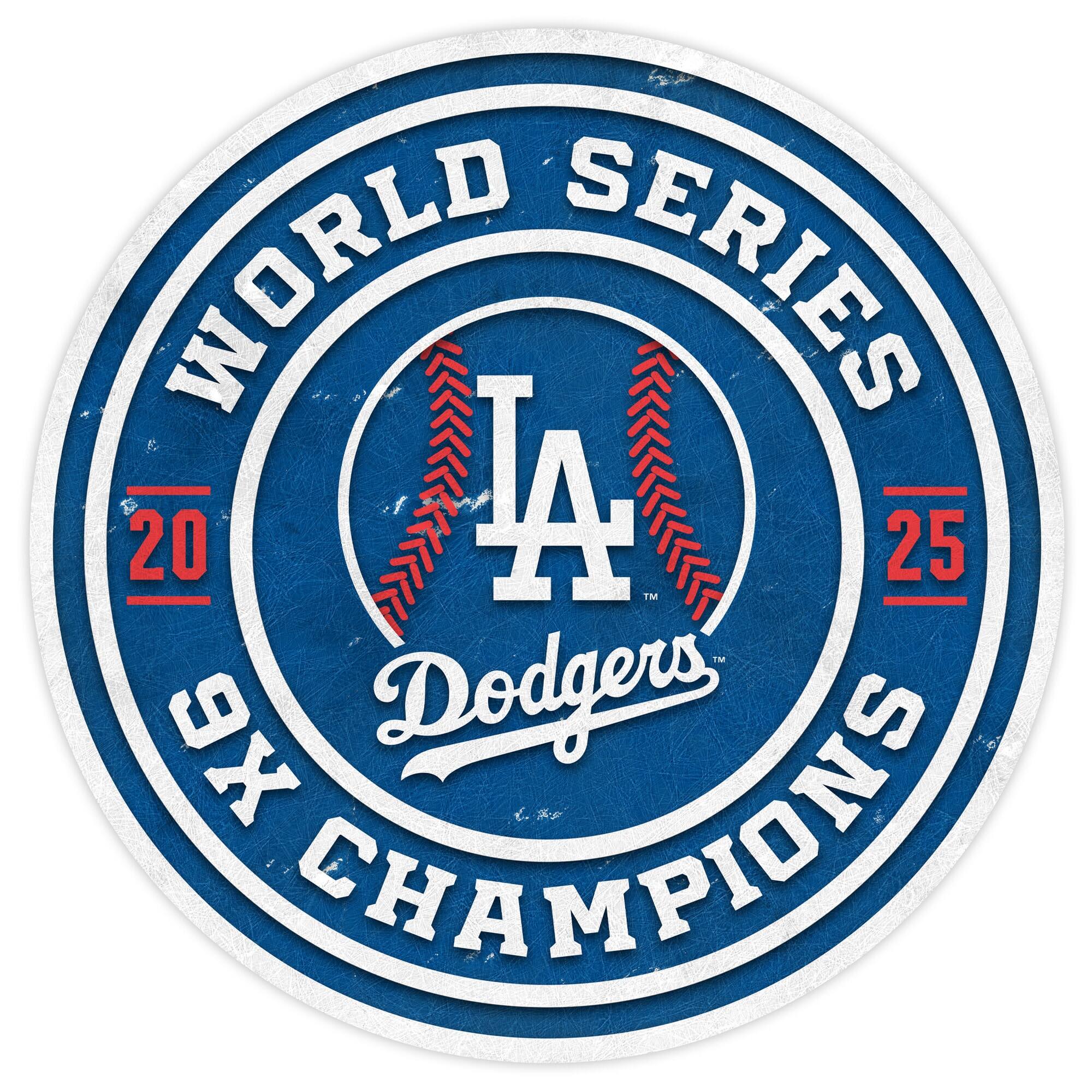 Fan Creations Los Angeles Dodgers Nine Time World Series Champions 14 ...