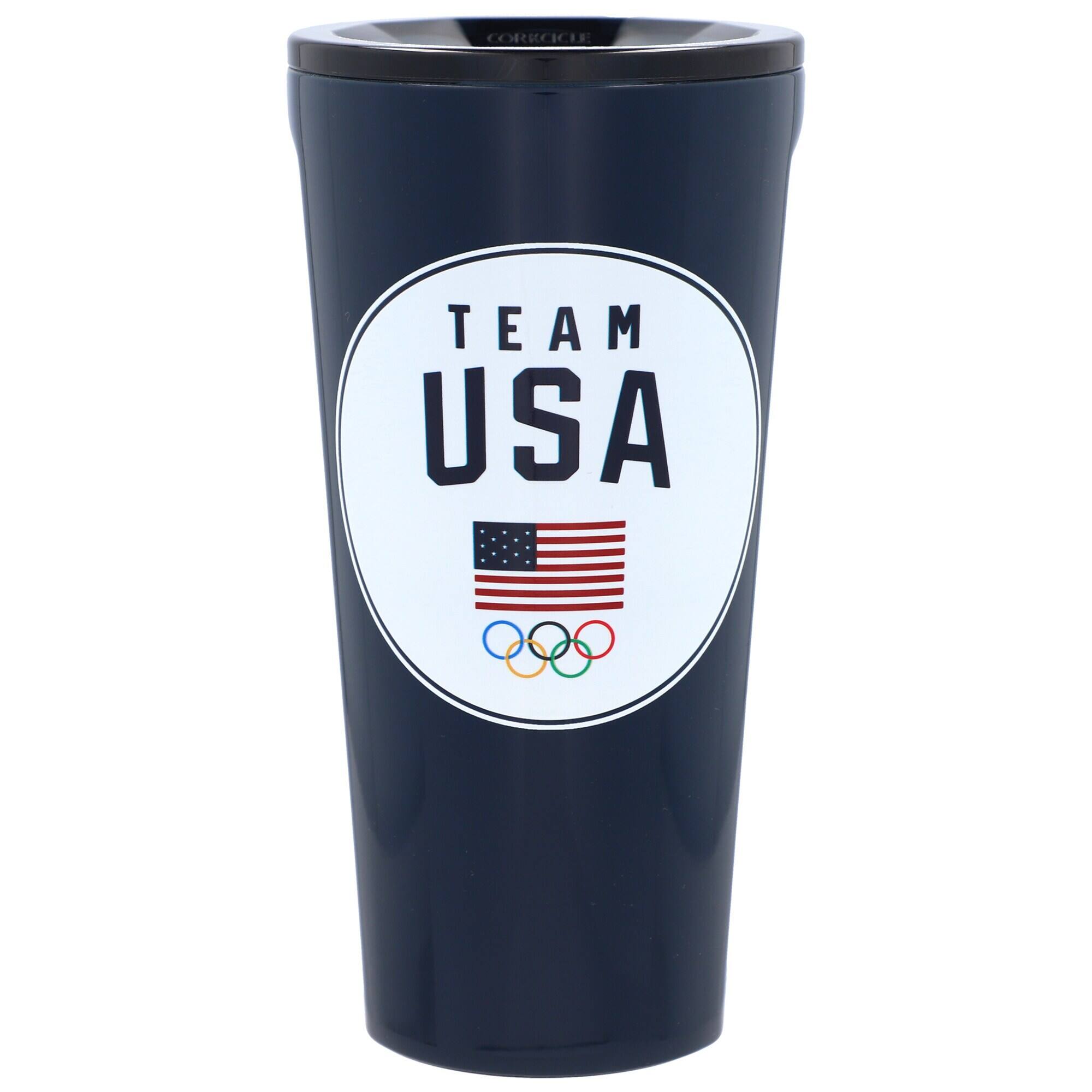 Corkcicle Team USA 16oz. Circle Badge Stainless Steel Tumbler Navy ...