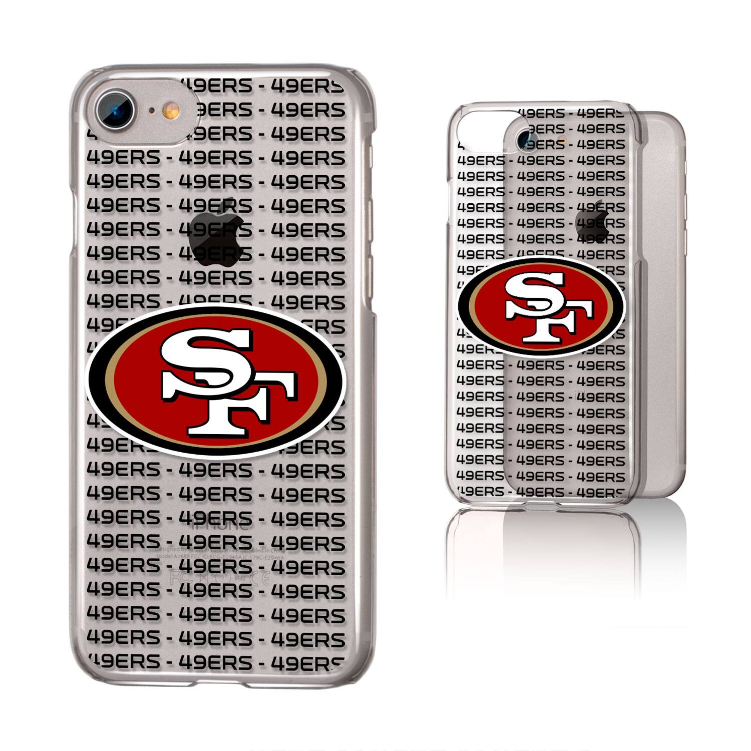 Keyscaper NFL San Francisco 49ers iPhone Clear Text Backdrop Design ...