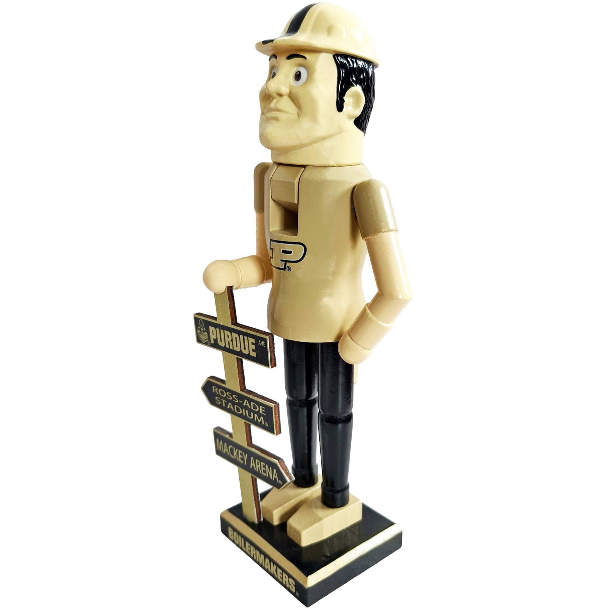Santa's Workshop Purdue Boilermakers 12" Mascot Nutcracker Black ...