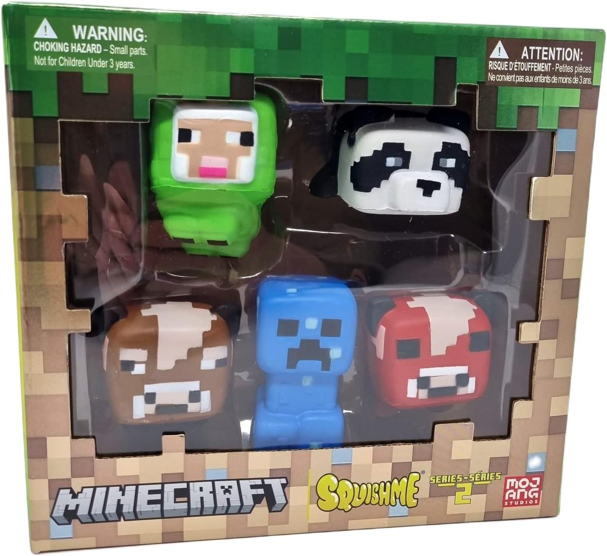 Just Toys LLC Minecraft 5 Piece SquishMe Series 2 Collectors Box Green ...