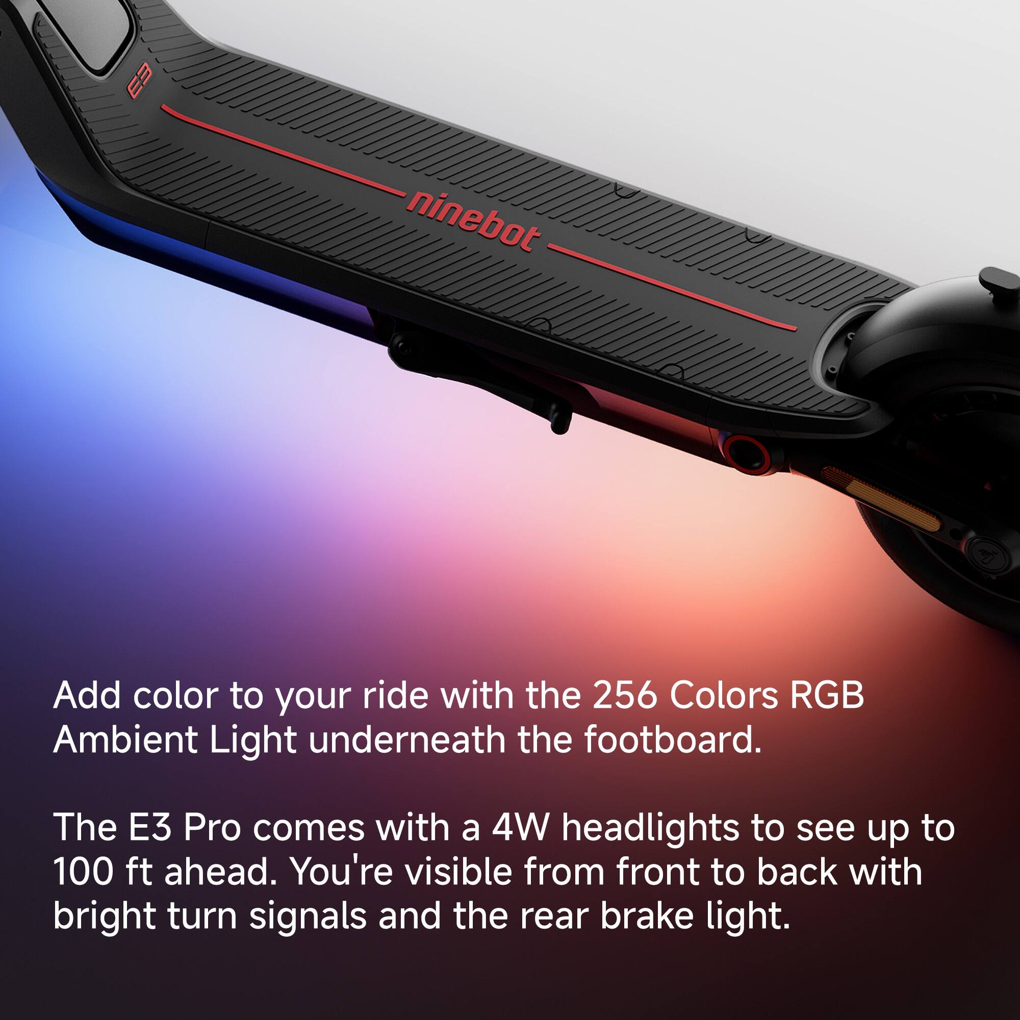 Segway E3 Pro Electric Scooter with 20 mph Max Speed and 34 miles Max ...