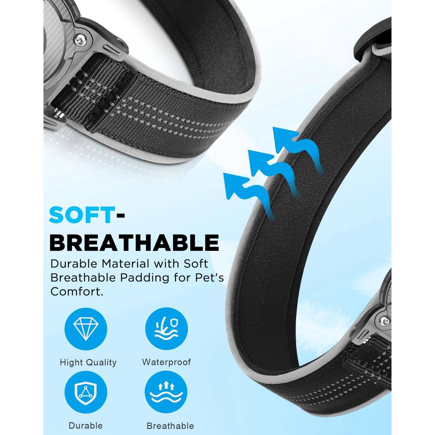 Leash Valley Refurbished Excellent Airtag Dog Collar Waterproof Holder ...