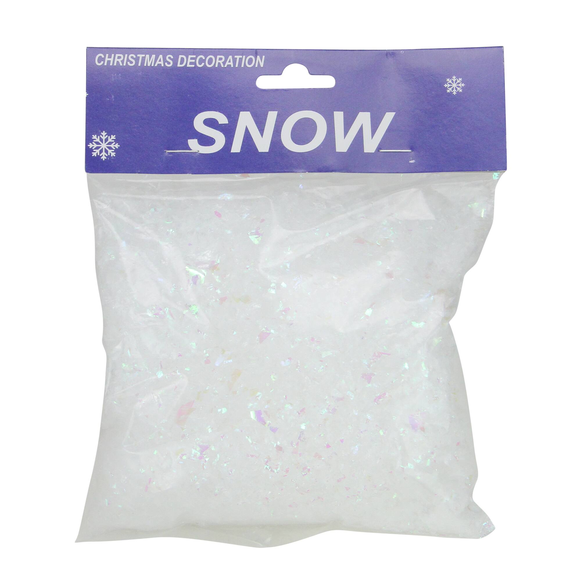 Northlight Iridescent Artificial Snow Twinkle Flakes Christmas Decoration 2 oz White 32911686 ...