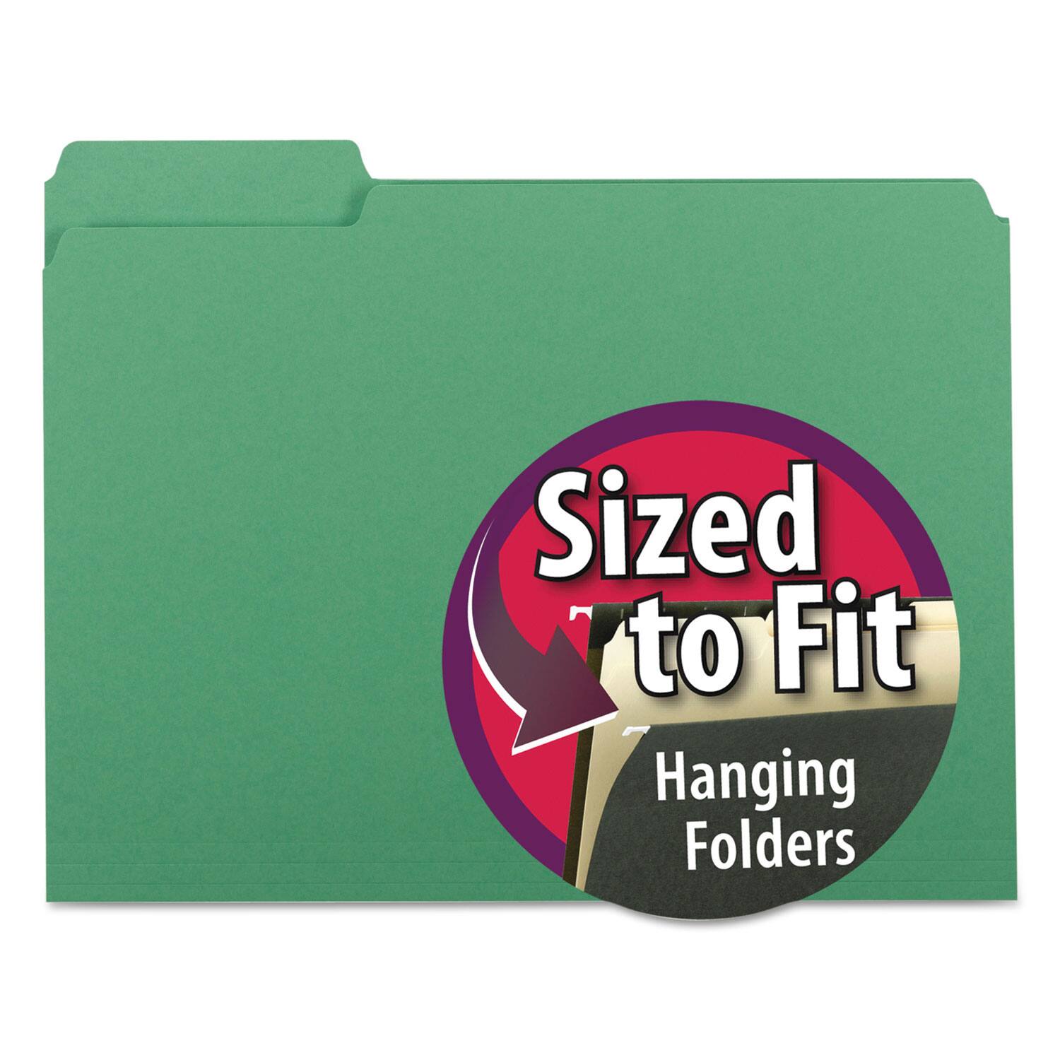 Smead Manufacturing Interior File Folders, 1/3 Cut Tabs: Assorted ...