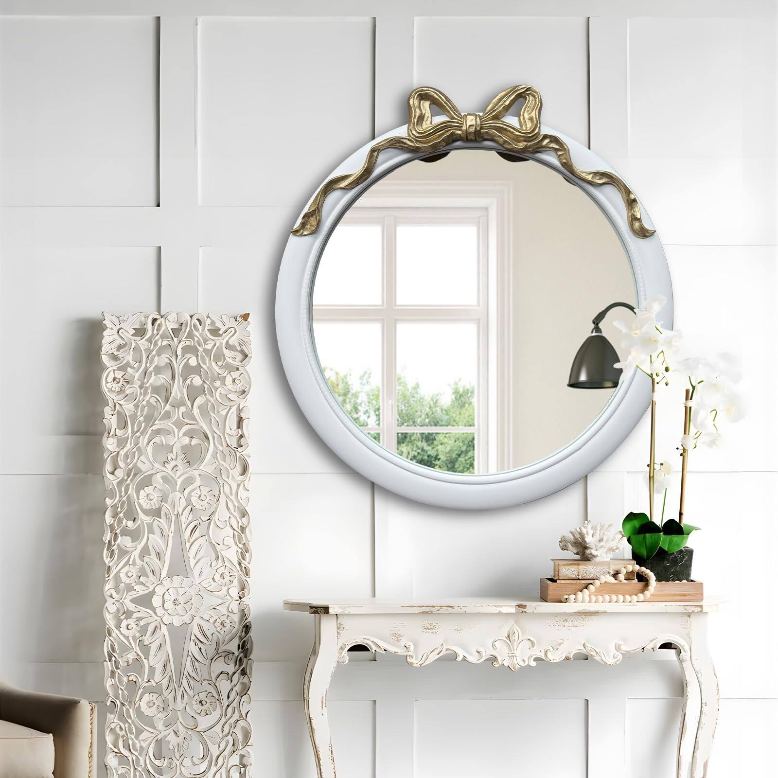 Cedar Assembly Bow Mirrors For Wall Round circle God Decorative Mounted ...