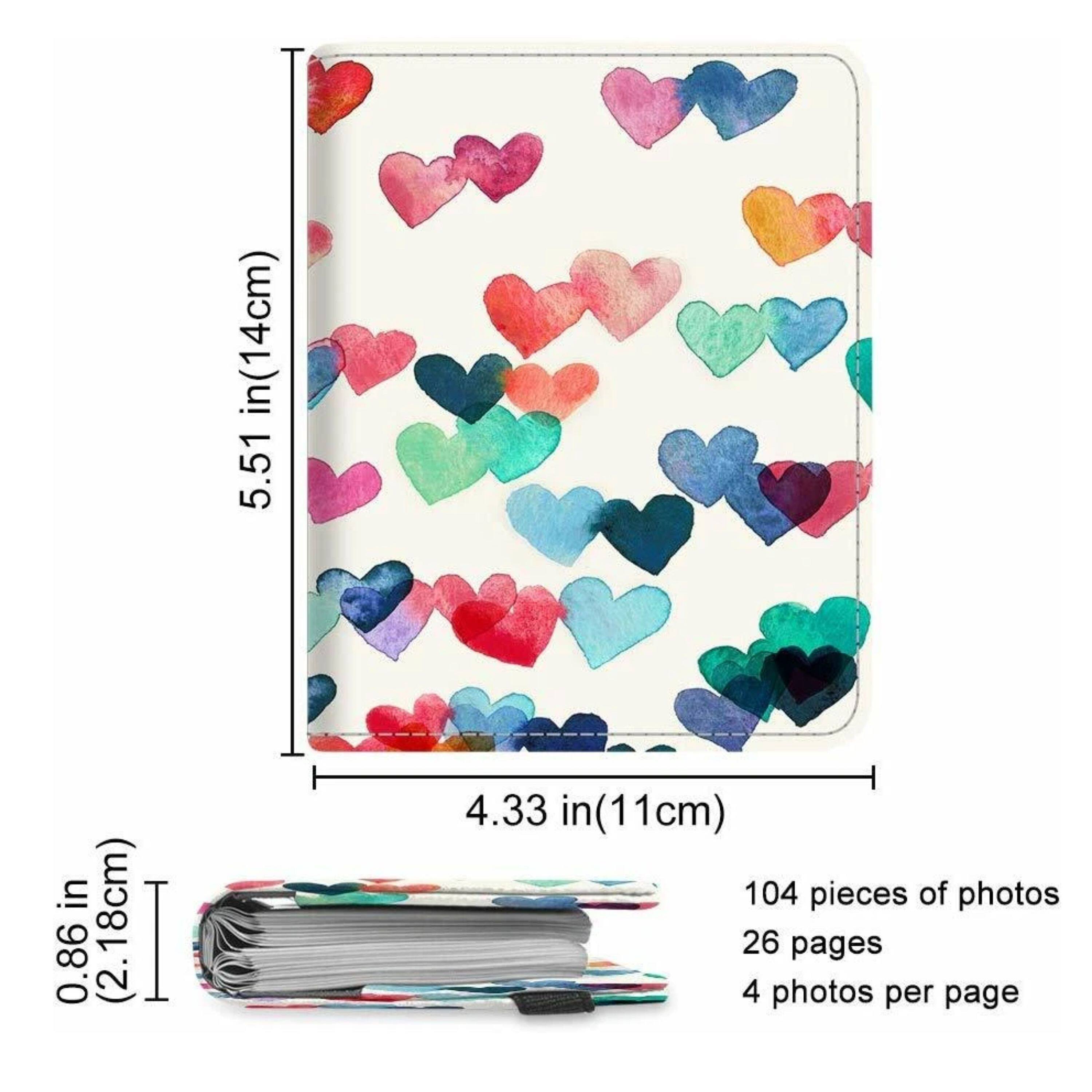 Kitcheniva 104 Pockets Mini Photo Album For Fujifilm Instax 3" Film ...