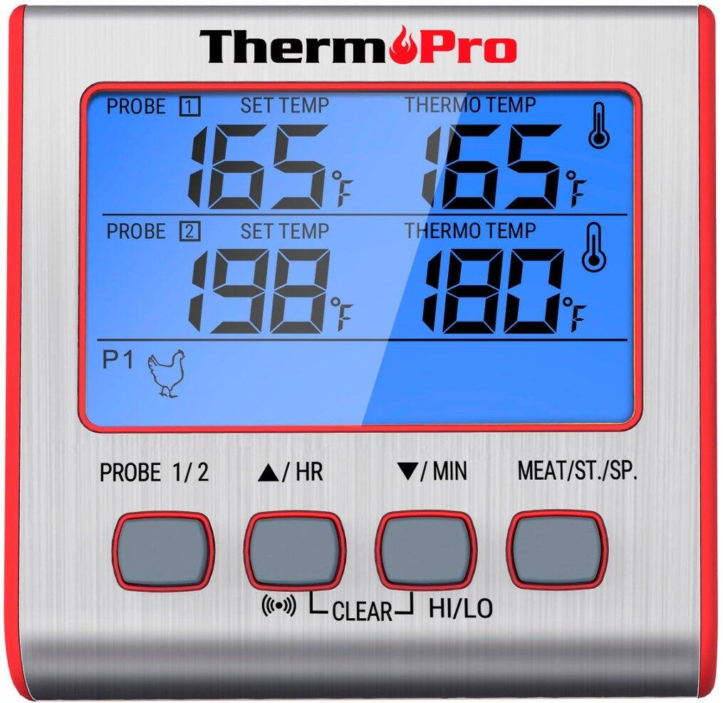 Customer Reviews: ThermoPro Dual Probe Digital Cooking Meat Thermometer ...