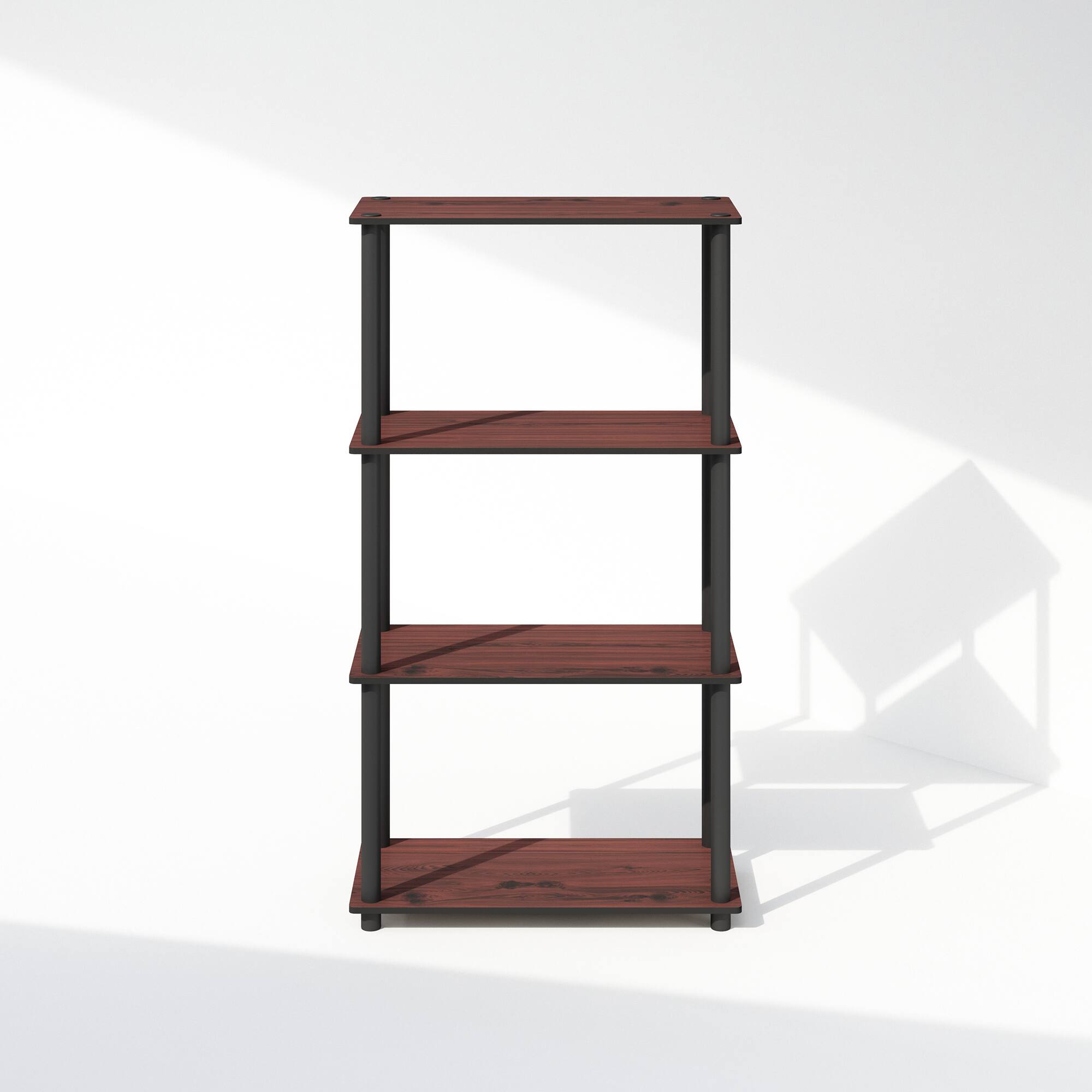 Furinno Turn N Tube 4 Tier Multipurpose Shelf Display Rack, Shelving ...