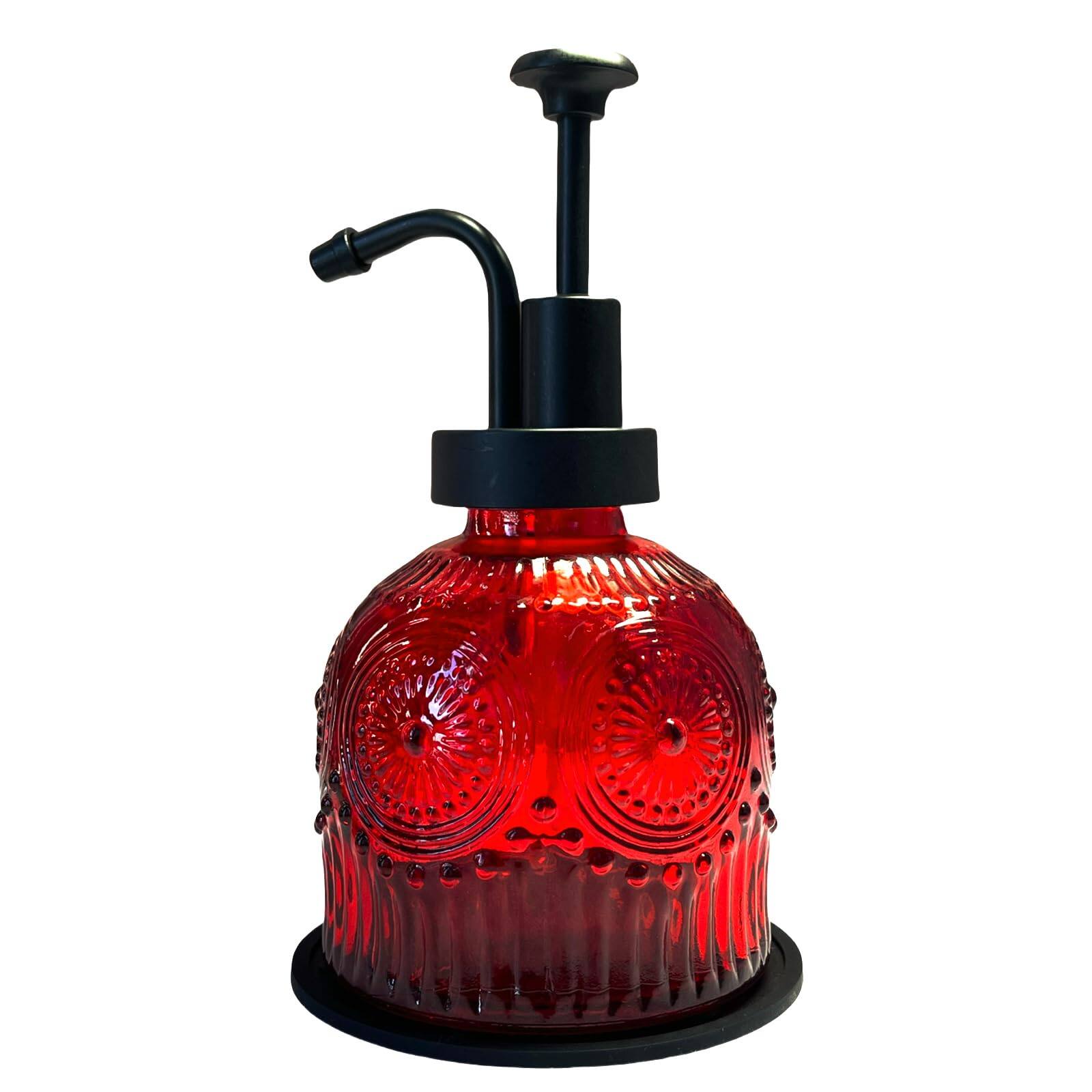 Dapper Styles Vintage Soap Dispenser For Bathroom Glass Kitchen With ...