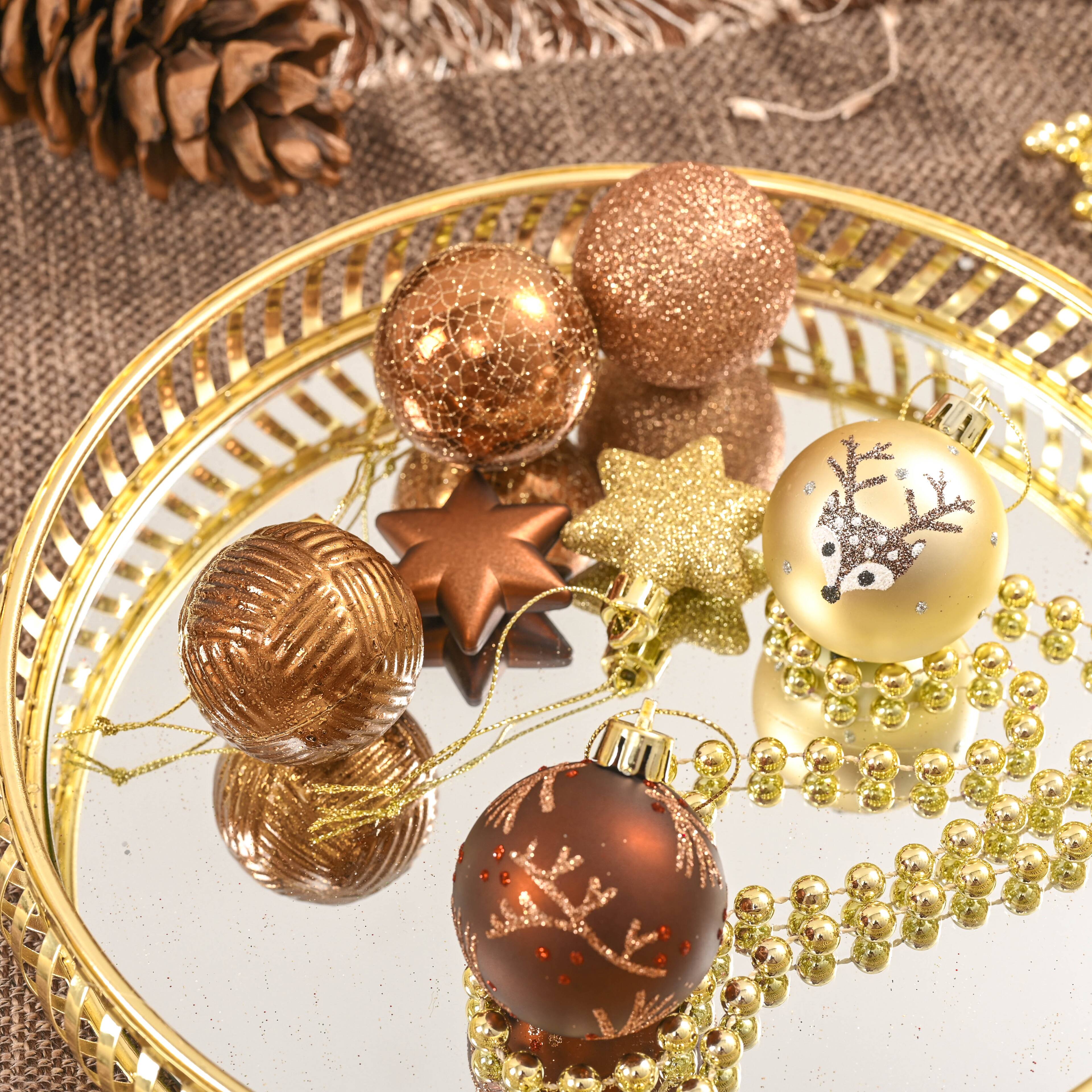 OrnamentallyYou Autumn Color Christmas Ornament Bundle Assorted 35 ...