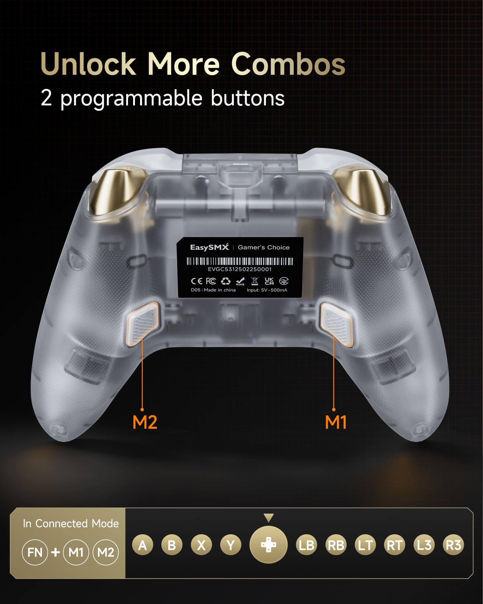 Dazzling Pops easysmx d05 gaming controller with charging dock for pc ...