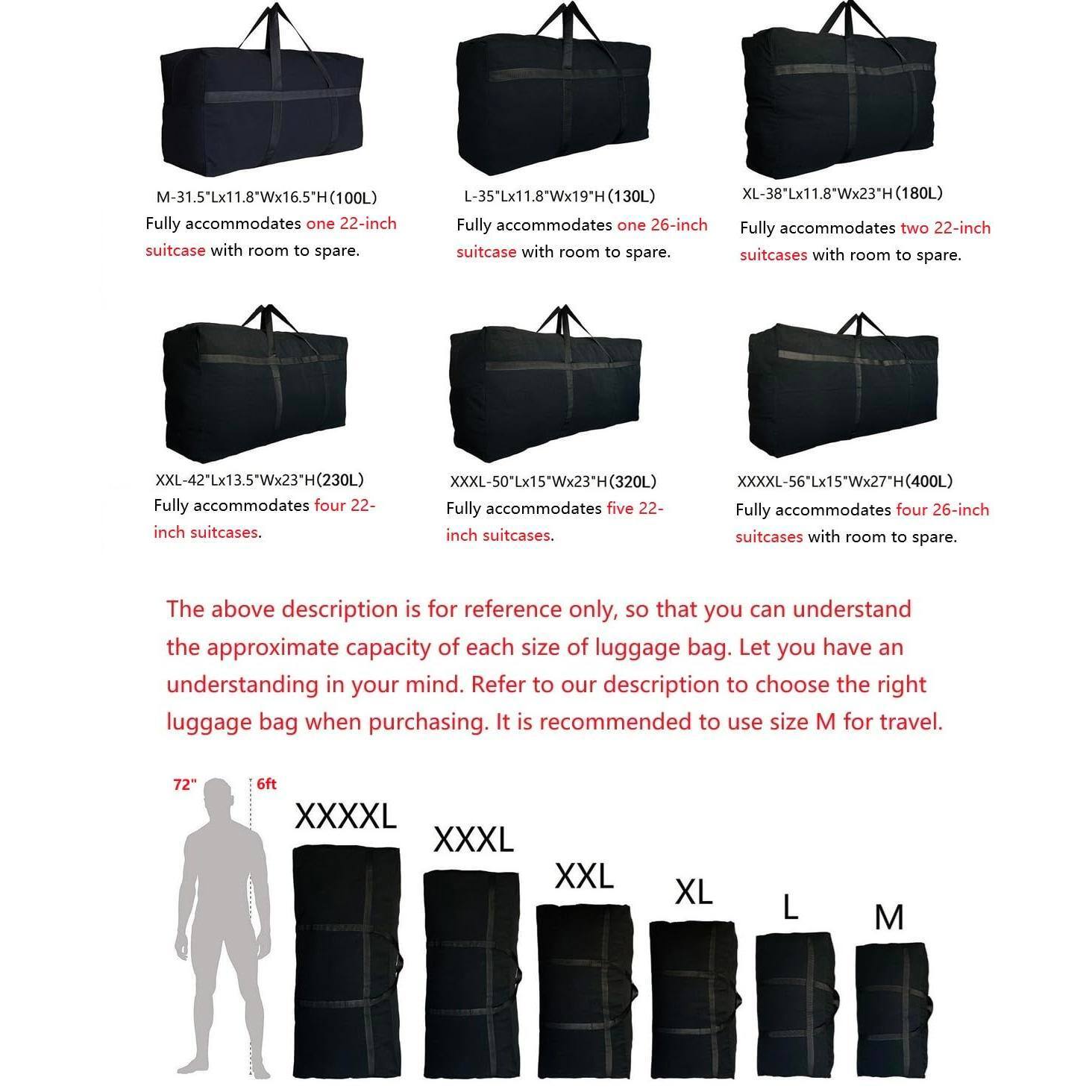 Paradigms Interiors Extra Large Storage Duffle Bag With Zippers And ...