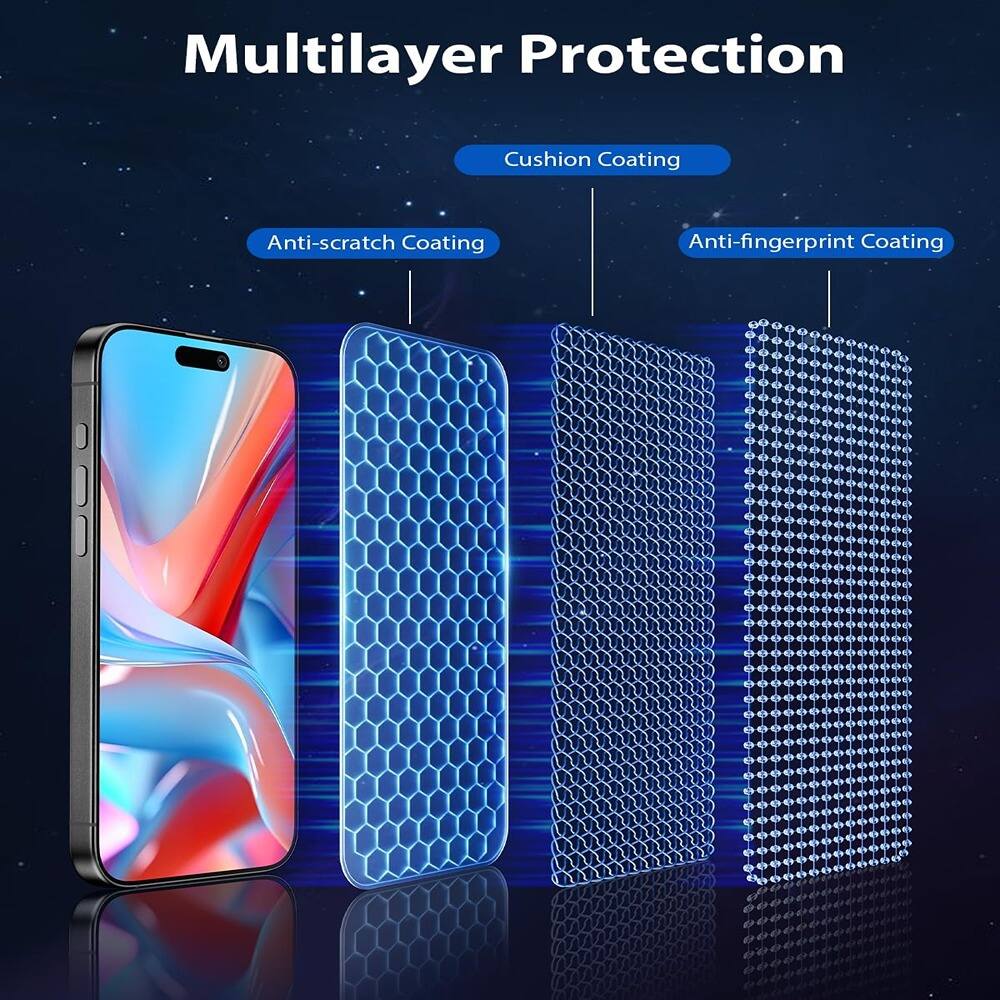 PARKER SLATER 3 Pack Screen Protector for iPhone 15 Pro Max [6.7"] – 9H ...