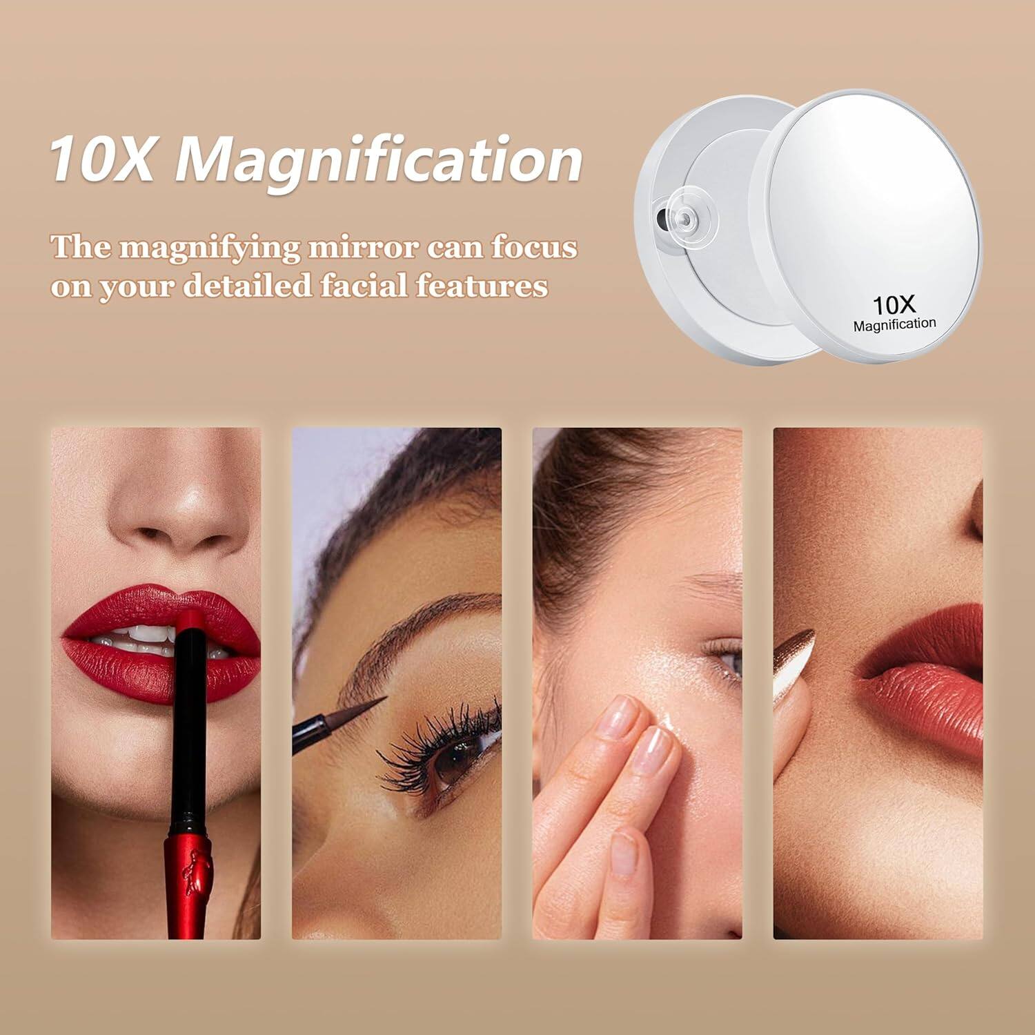 Stamp n Camp Vanity Mirror with Lights, Makeup Lights Three Color ...