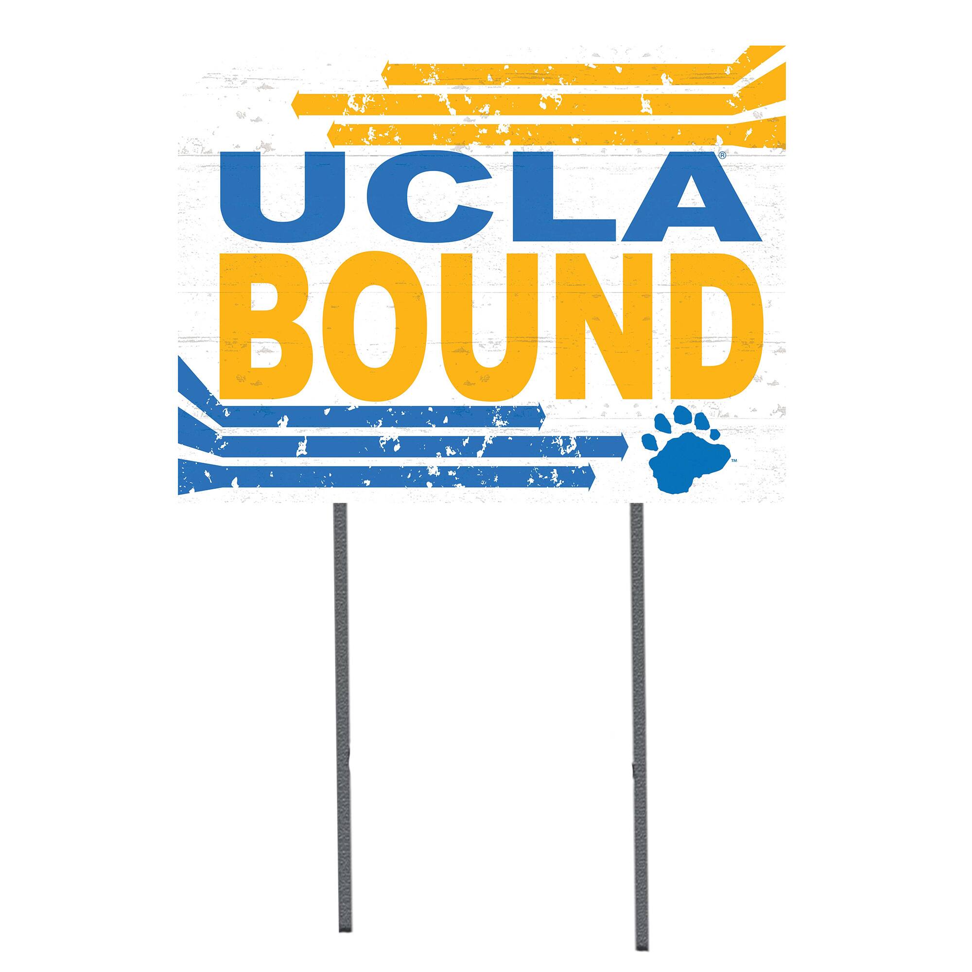 Jardine UCLA Bruins 18'' x 24'' Bound Yard Sign White 4965998 - Best Buy