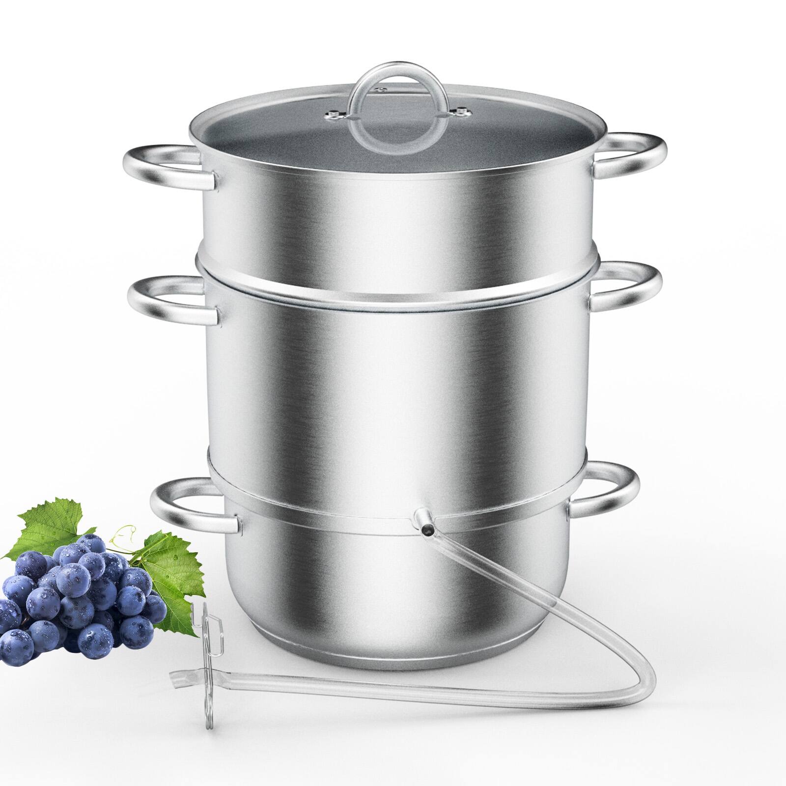 Winado 11 Quart Juice Steamer Stainless Steel with Tempered Glass Lid ...