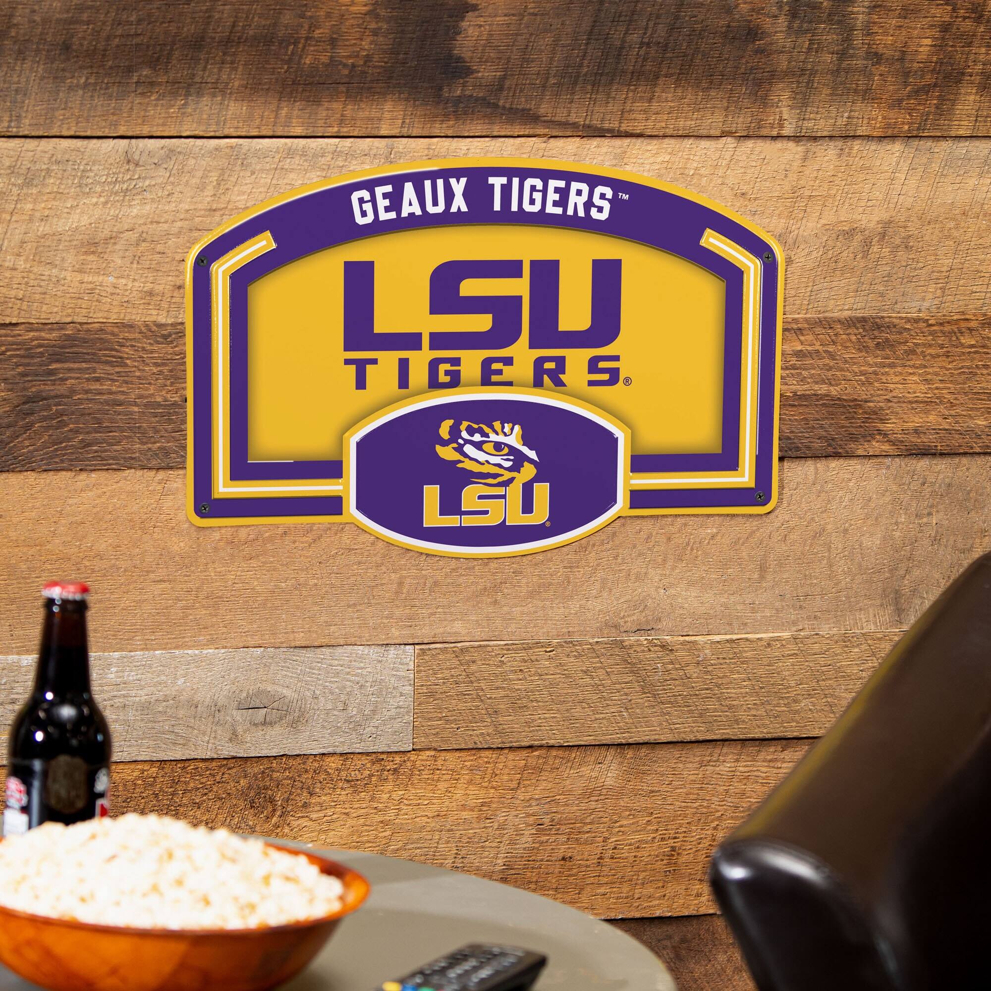 Evergreen Enterprises LSU Tigers 11" x 17" Embossed USA Steel Buckle ...