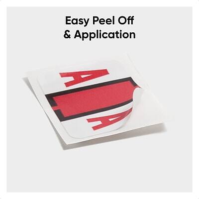 Smead BCCR Color Coded Alphabetic Labels, 1" x 1.25", 500/Roll Red BCCR ...