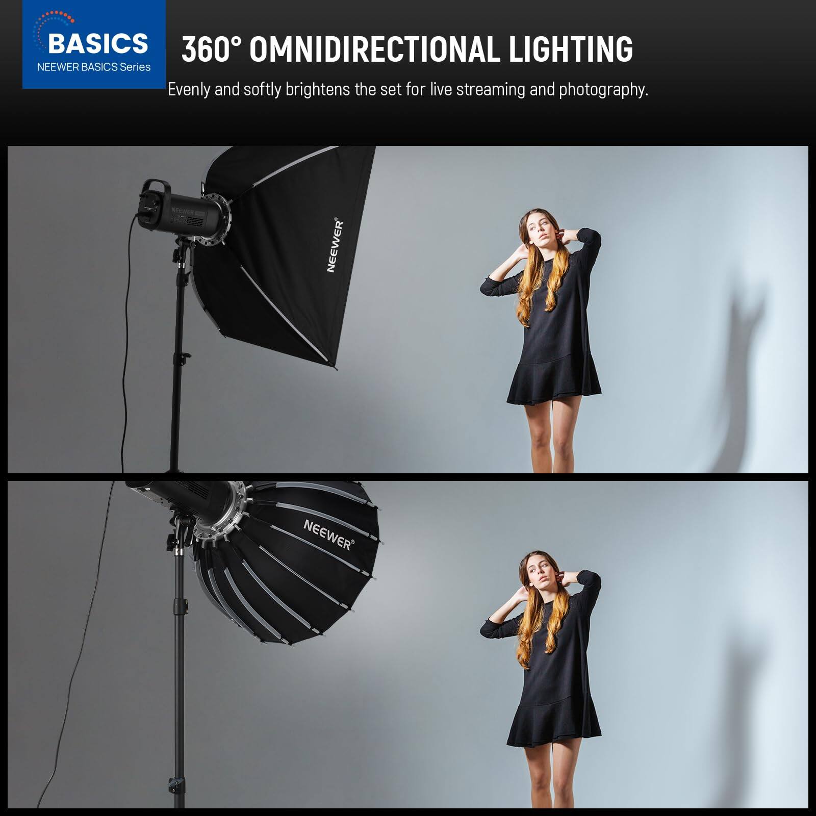 Neewer Basics 21.7" Bowens Parabolic Softbox NS36P - Best Buy