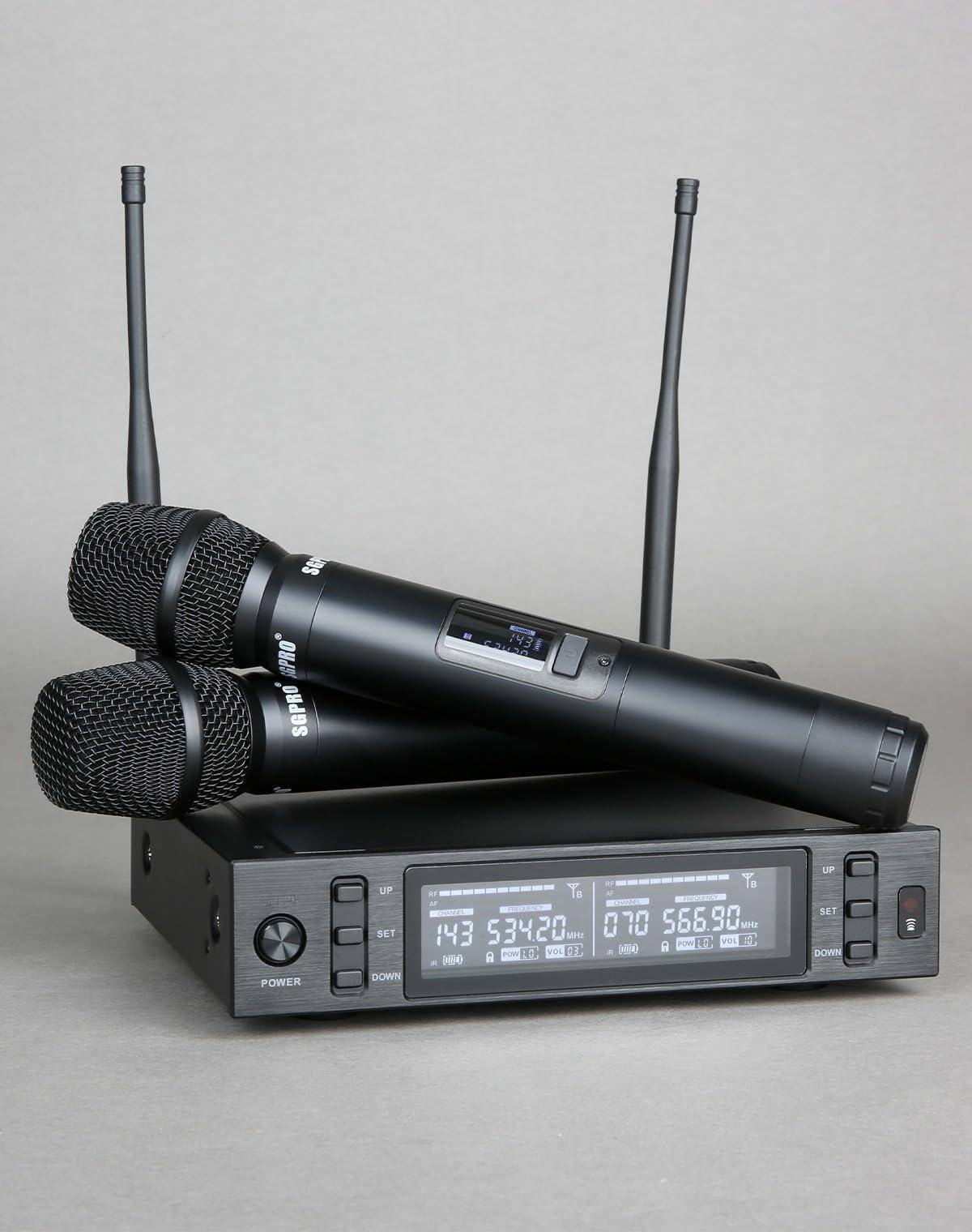 Reds Spade Dual microphone system metal handheld mics receiver ...