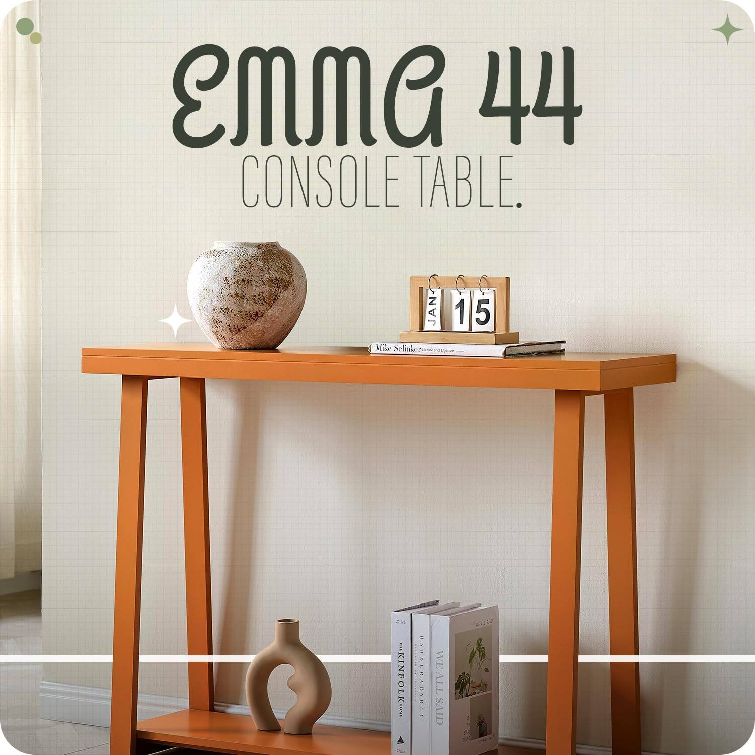 Kings Brand Furniture Emma Narrow Console Table with Lower Shelf Bright ...
