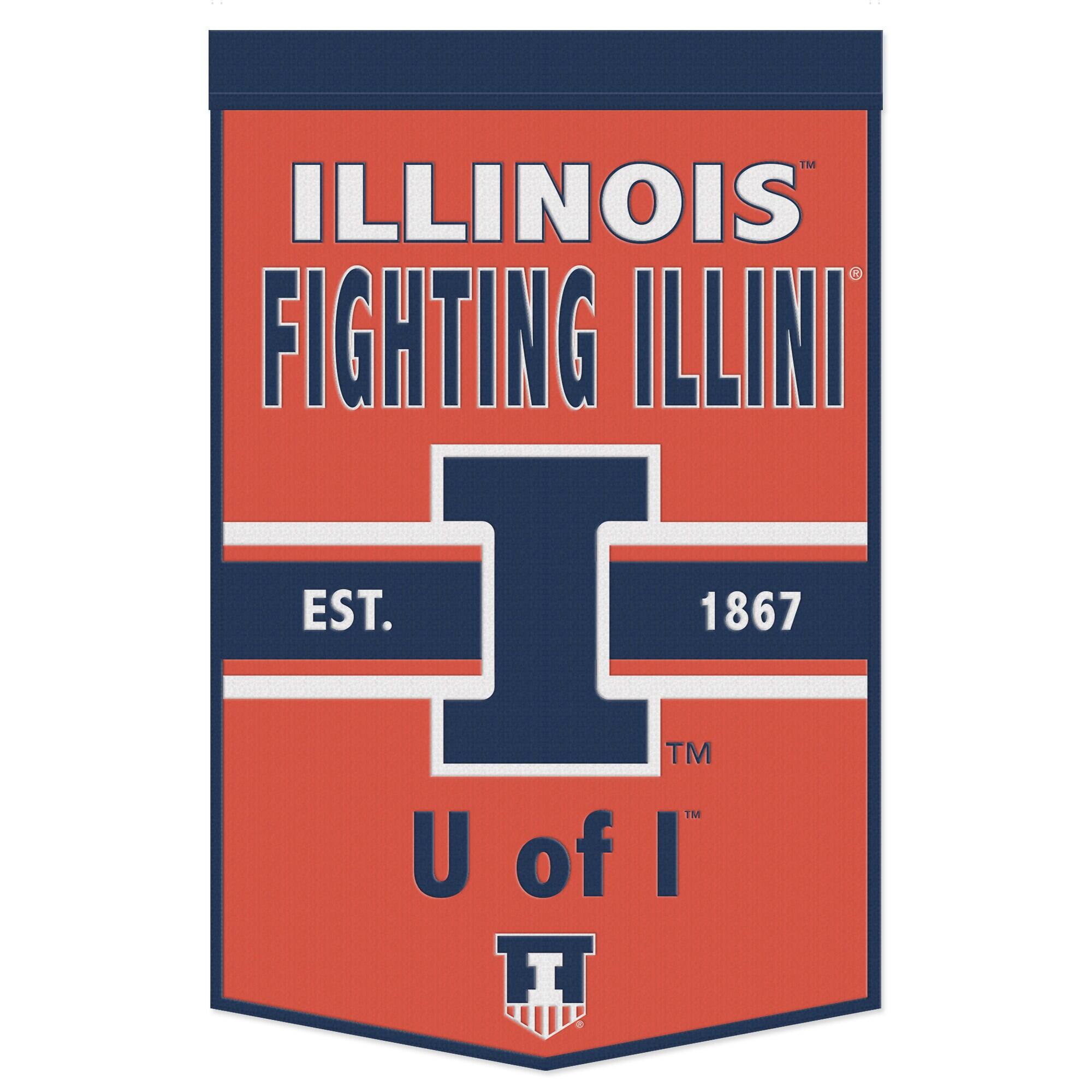 WinCraft Illinois Fighting Illini 24" x 38" Primary Logo Banner ...