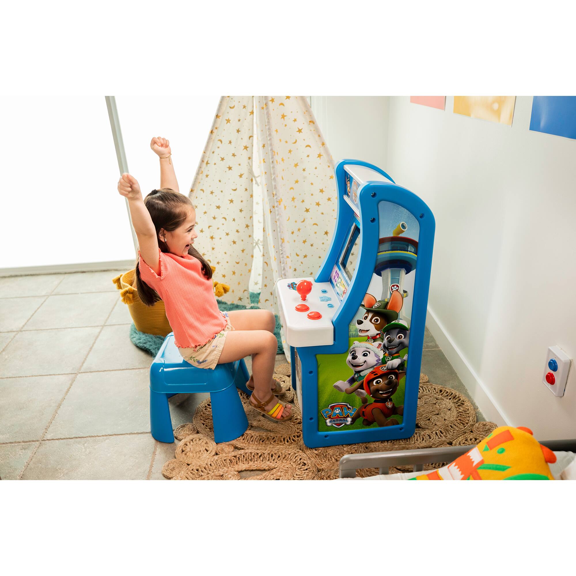 Best Buy: Arcade1Up Paw Patrol Jr Arcade with Stool PAW-J-01340