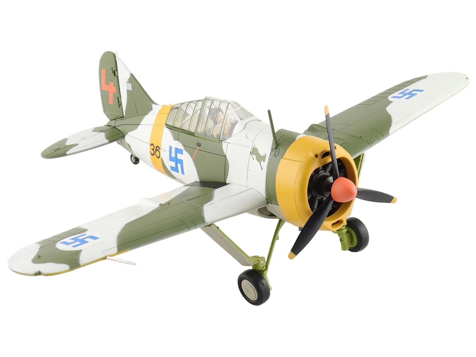 Hobby Master Brewster F2A Model 239 Buffalo Fighter BW364 LeLv 24 ...