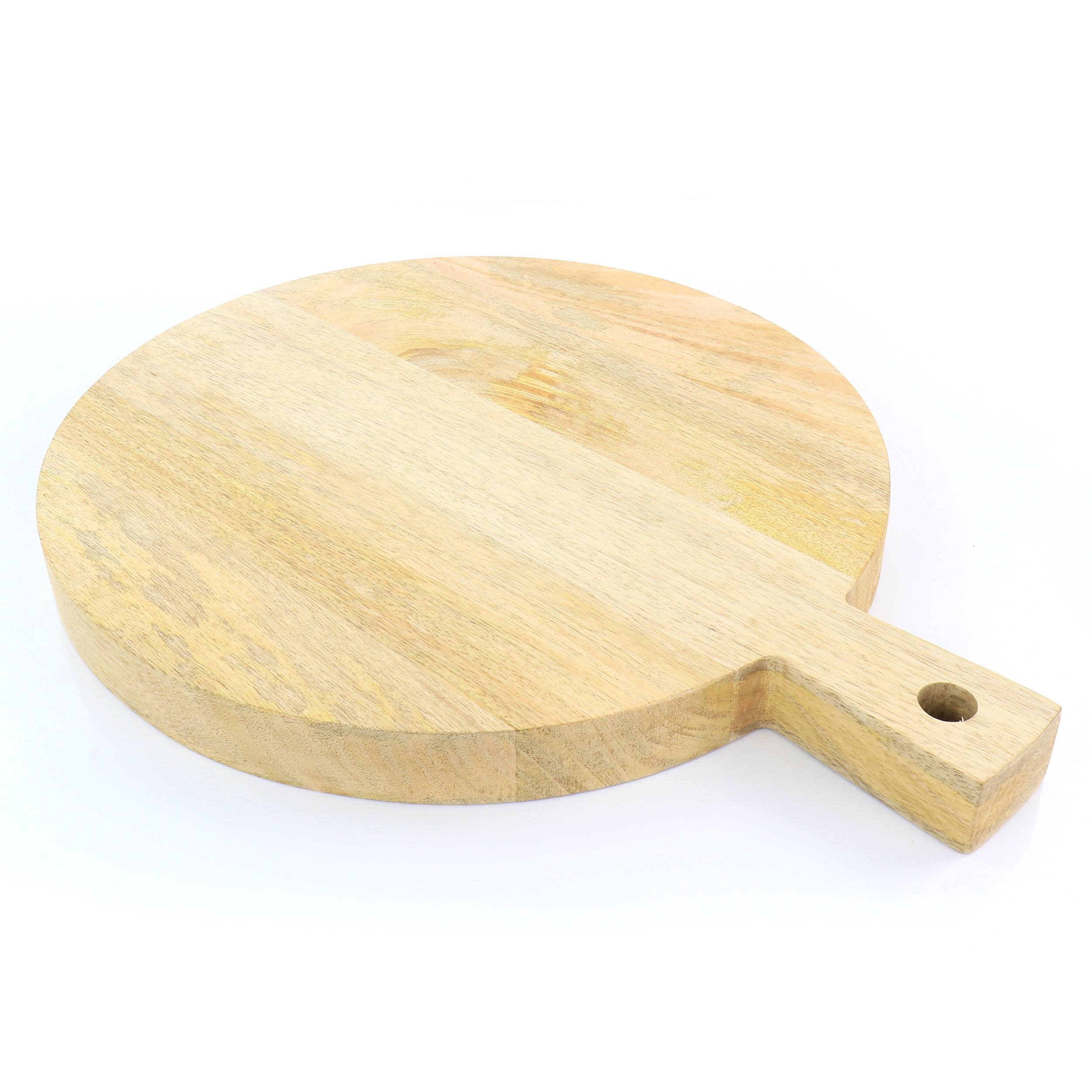 Martha Stewart Mango Wood 14" Round Charcuterie Serving Board Brown ...