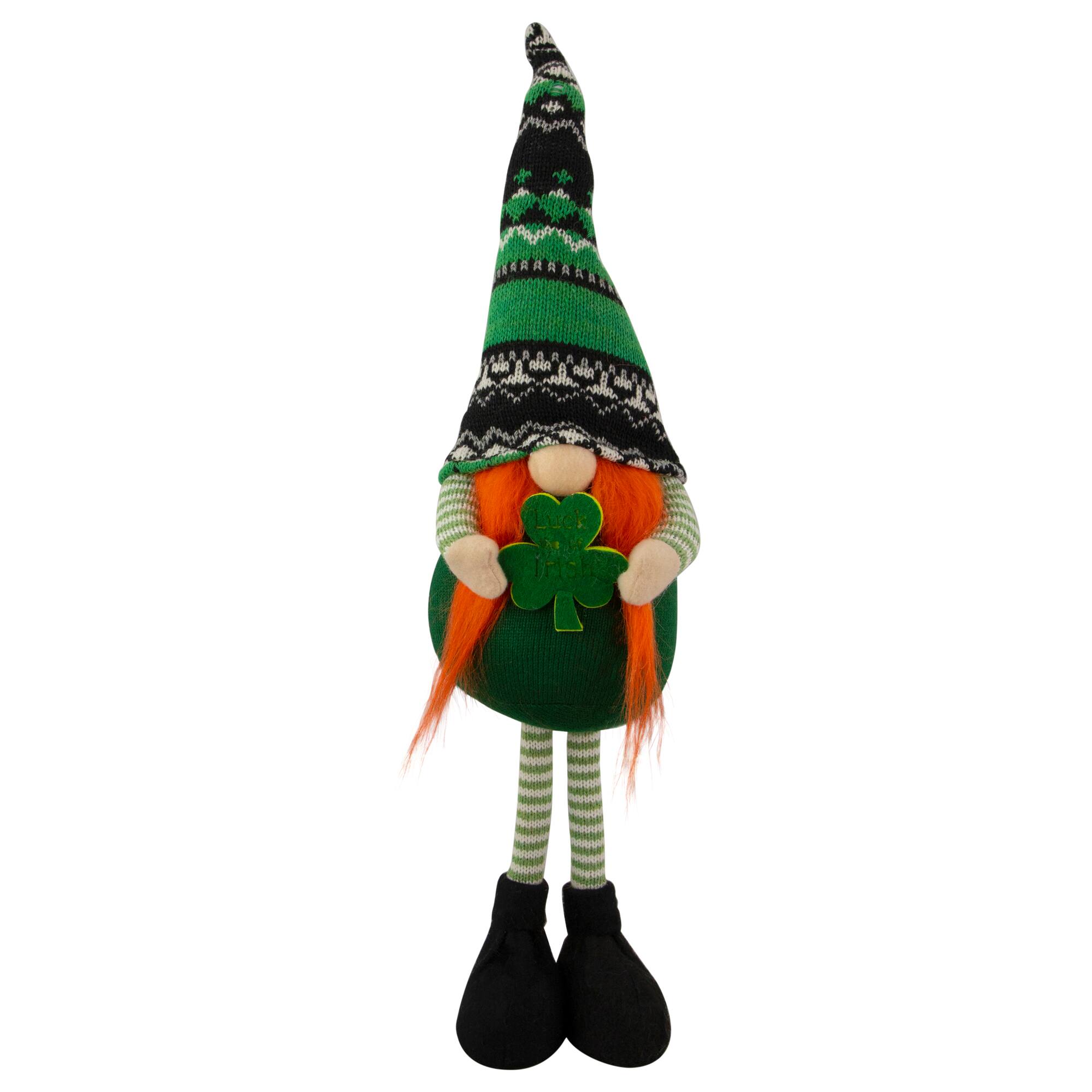 Northlight 19" and Black Leprechaun Girl Gnome Standing St Patrick's ...