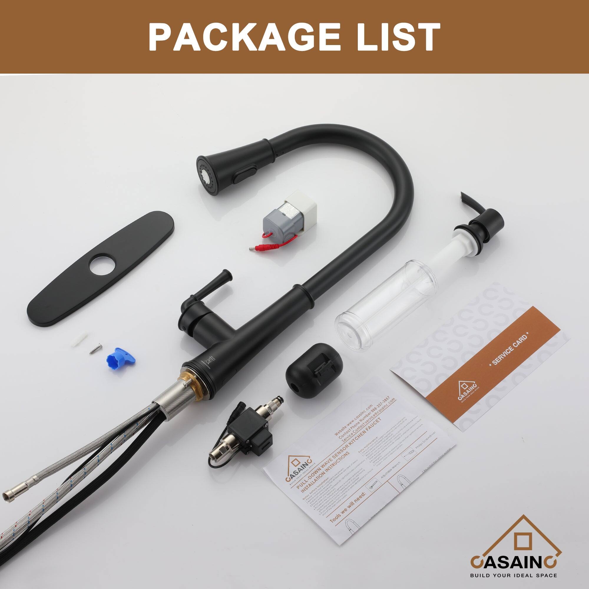 LED Infrared Sensor Pull Down Kitchen Faucet Switchable Water Flow ...