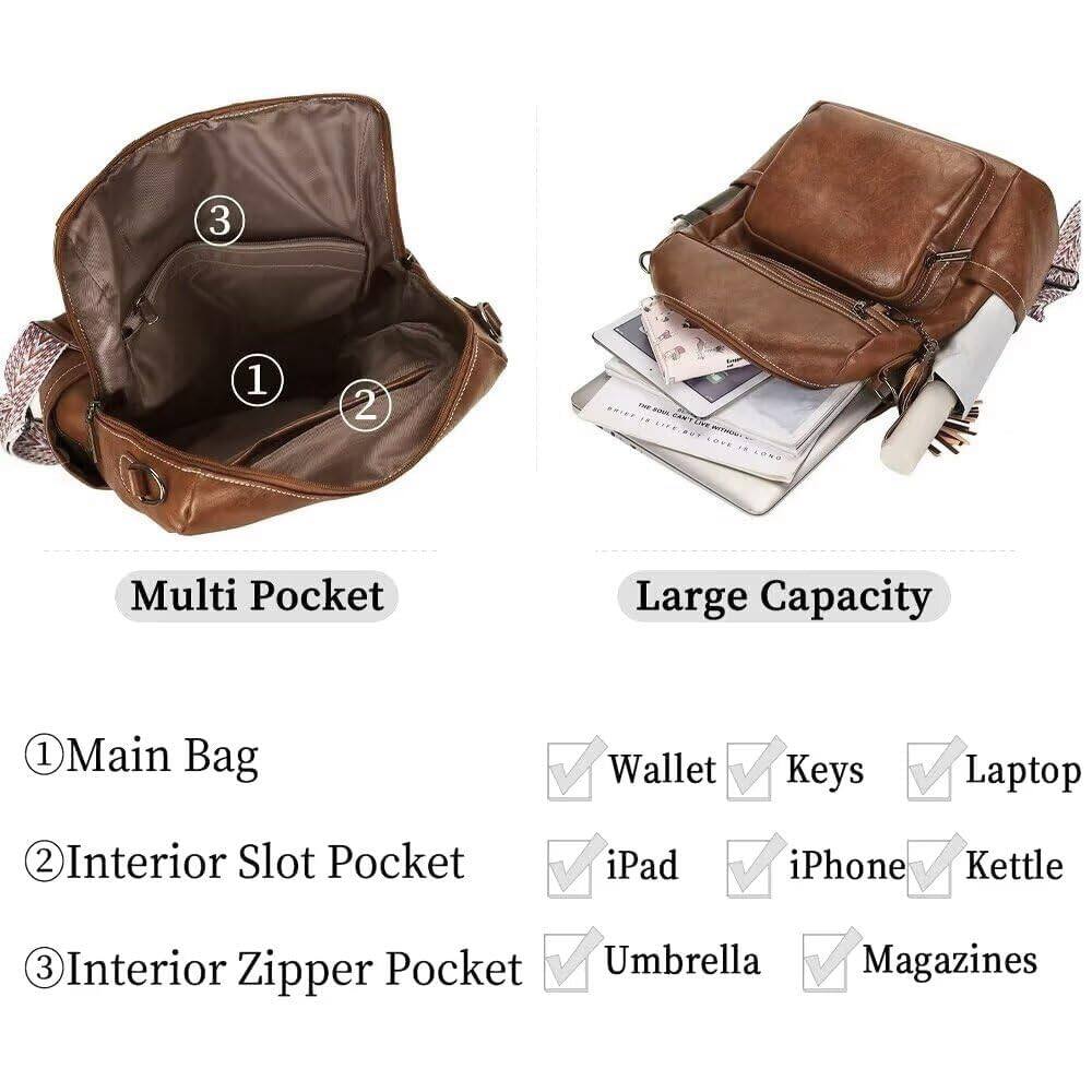 Pacoar Cade Backpack Purse For Women Large School Ladies Vegan Pu ...