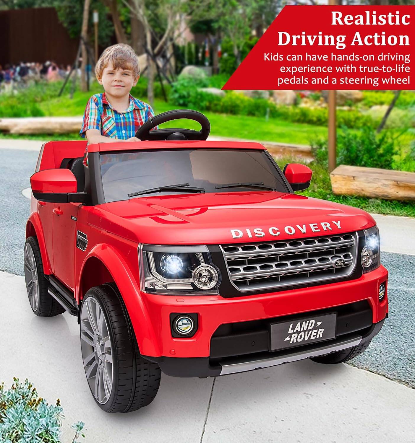 Acekool 12V Licensed Land Rover Kids Ride On Car, Remote Control, MP3 ...
