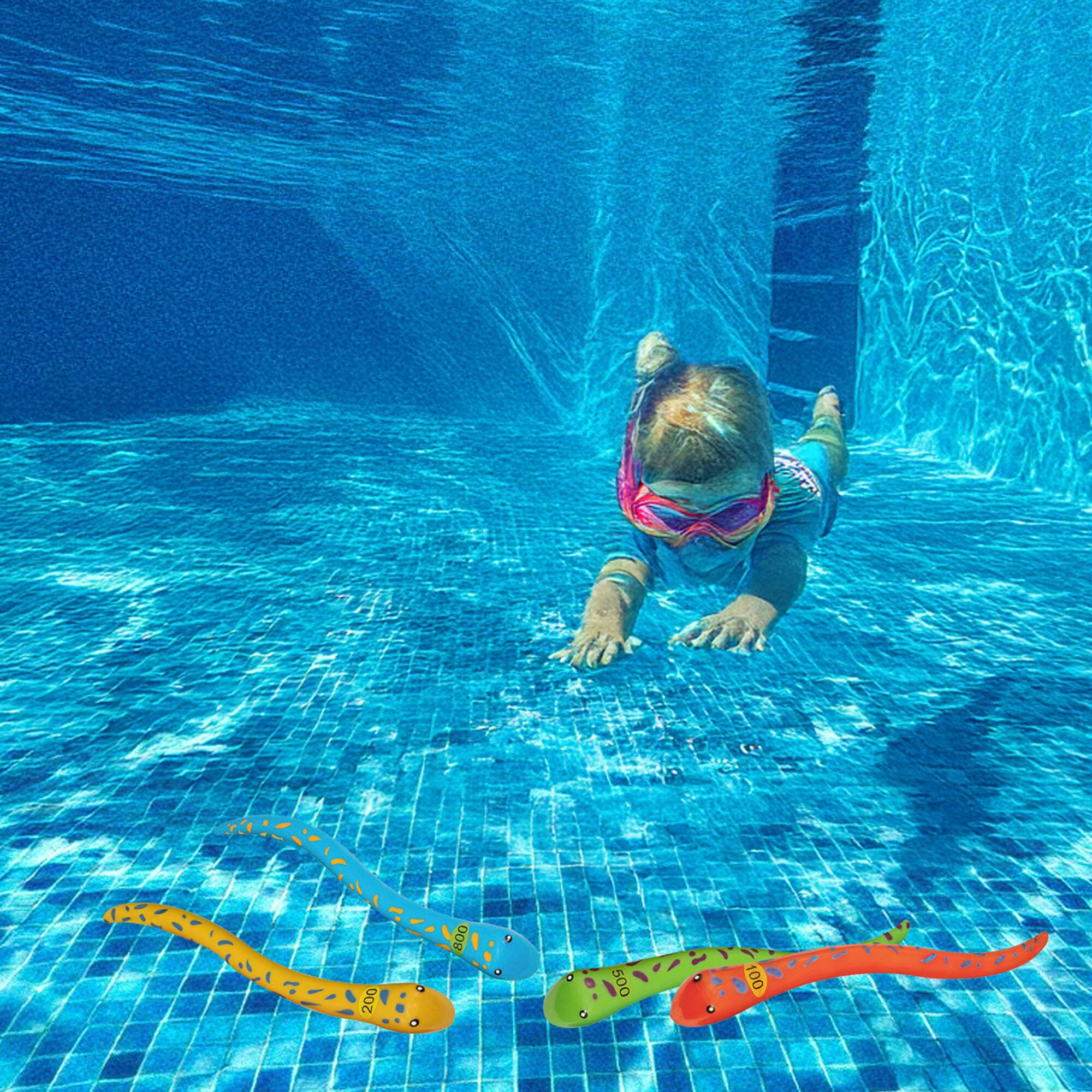 Swim Central Set of 4 Vibrantly Colored Fun Moray Eel Diving Point ...