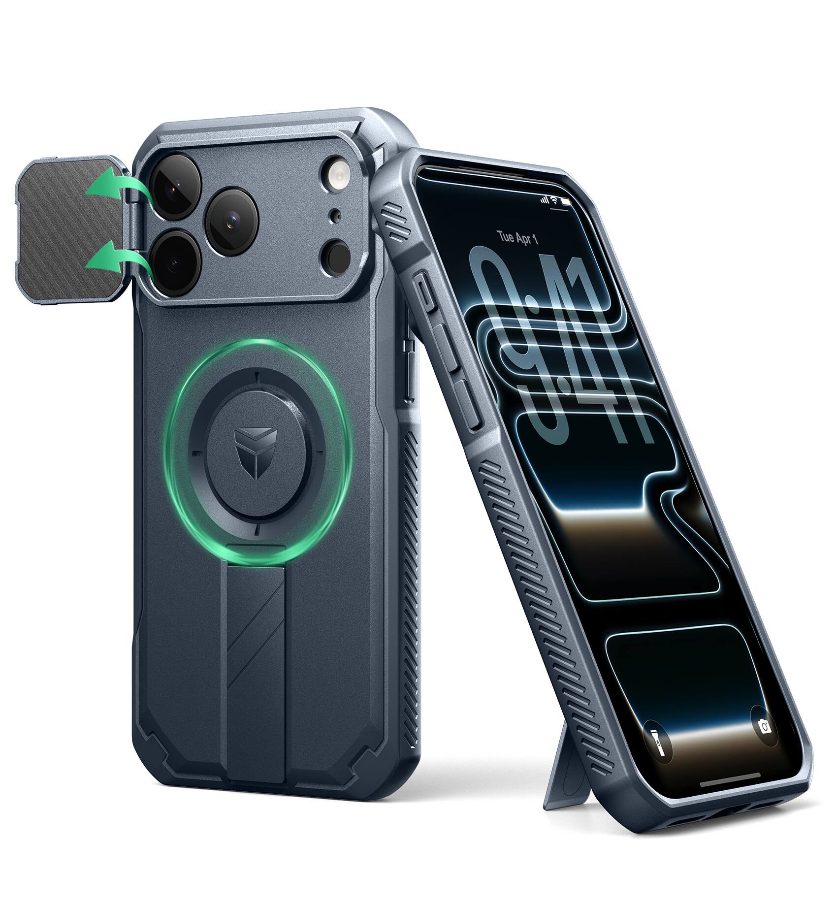 Dexnor Phone Case for iPhone 17 Pro Max with Flip Camera Cover ...