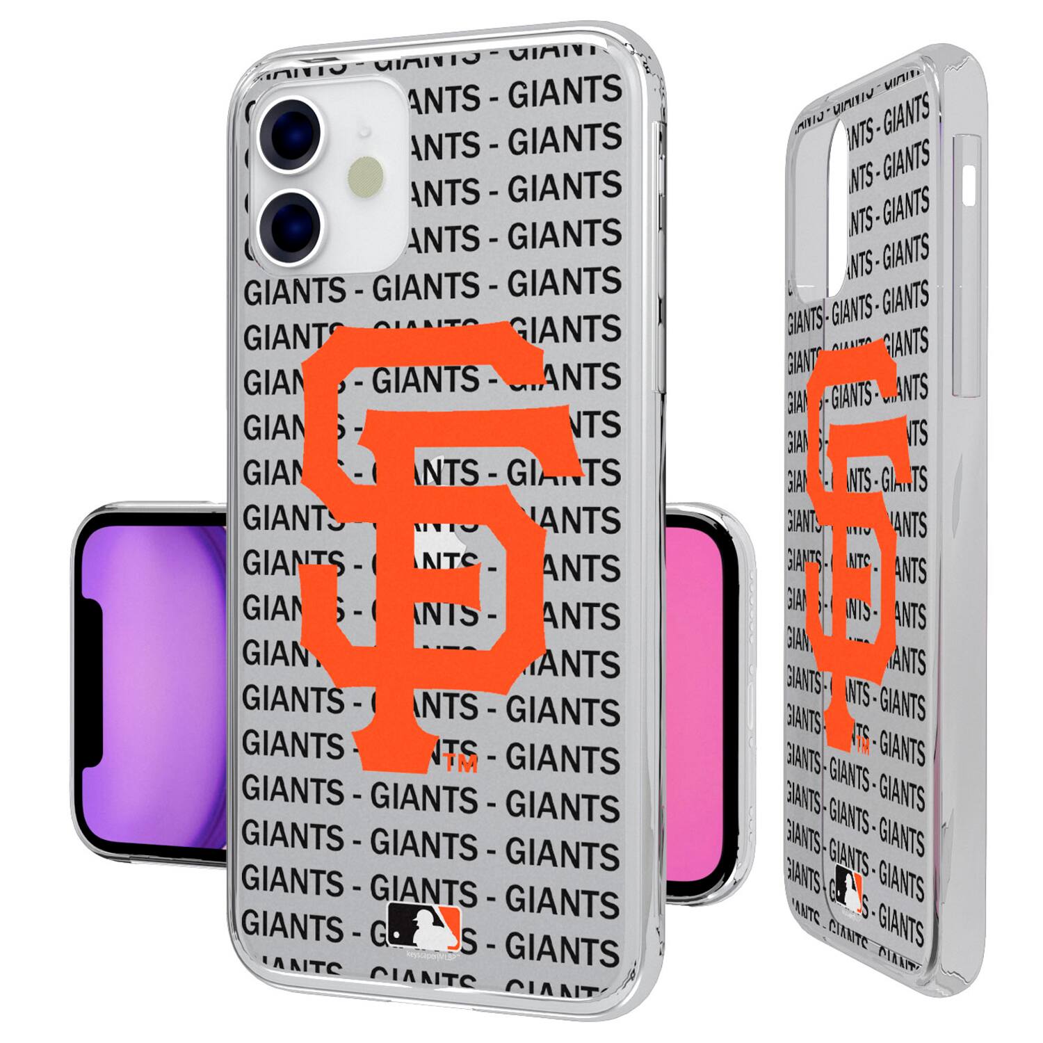 Keyscaper MLB San Francisco Giants Text Backdrop Clear iPhone Case 16 ...