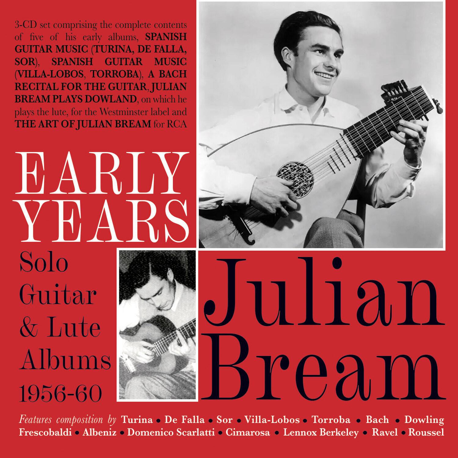 Julian Bream Early Years: Solo Guitar & Lute Albums 1956 60 COMPACT ...