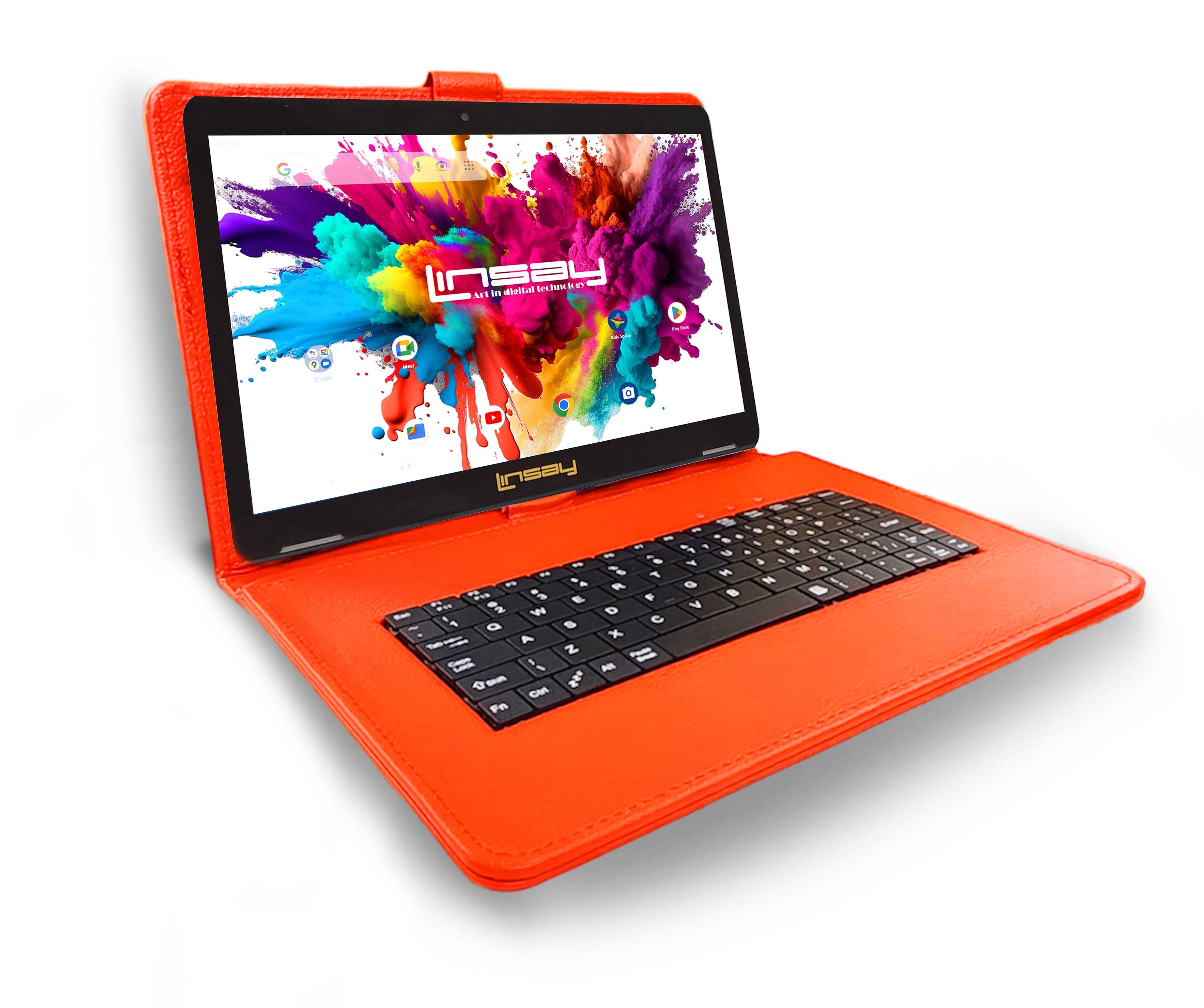 LINSAY 10.1"Octa Core 128GB Storage Android 15 Tablet with Style ...