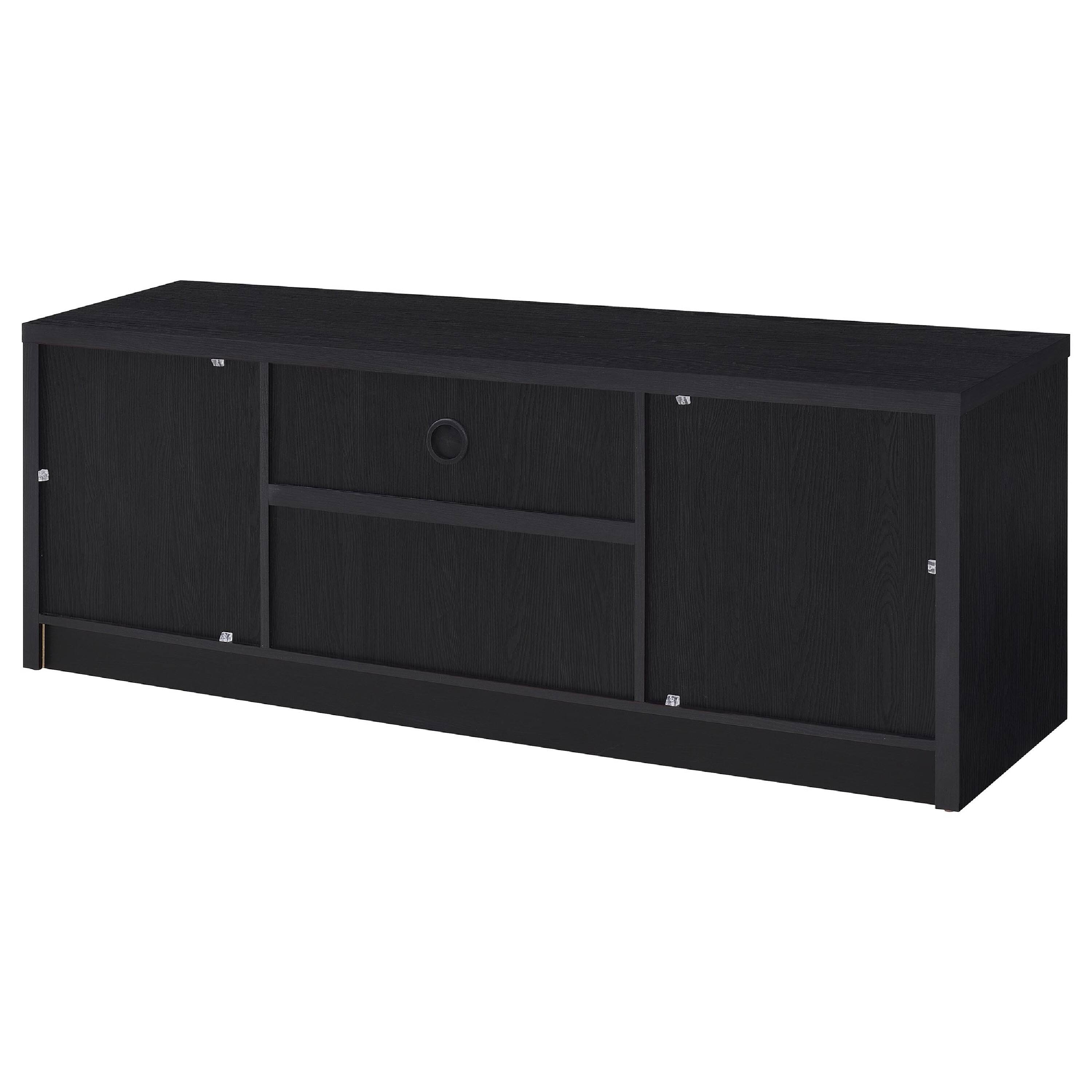 Manhattan Lane Winie TV Stand Media Console, 2 Doors, Open Shelf, Wood ...