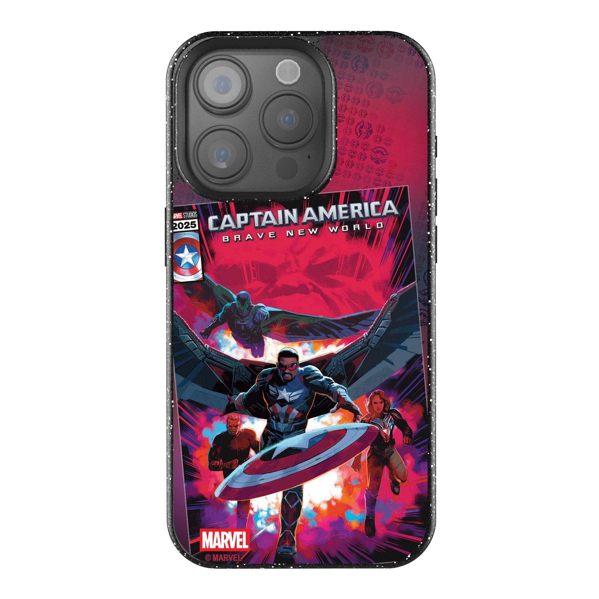 Keyscaper Marvel Cover Art Black Bling Phone Case Apple iPhone 15 Pro ...