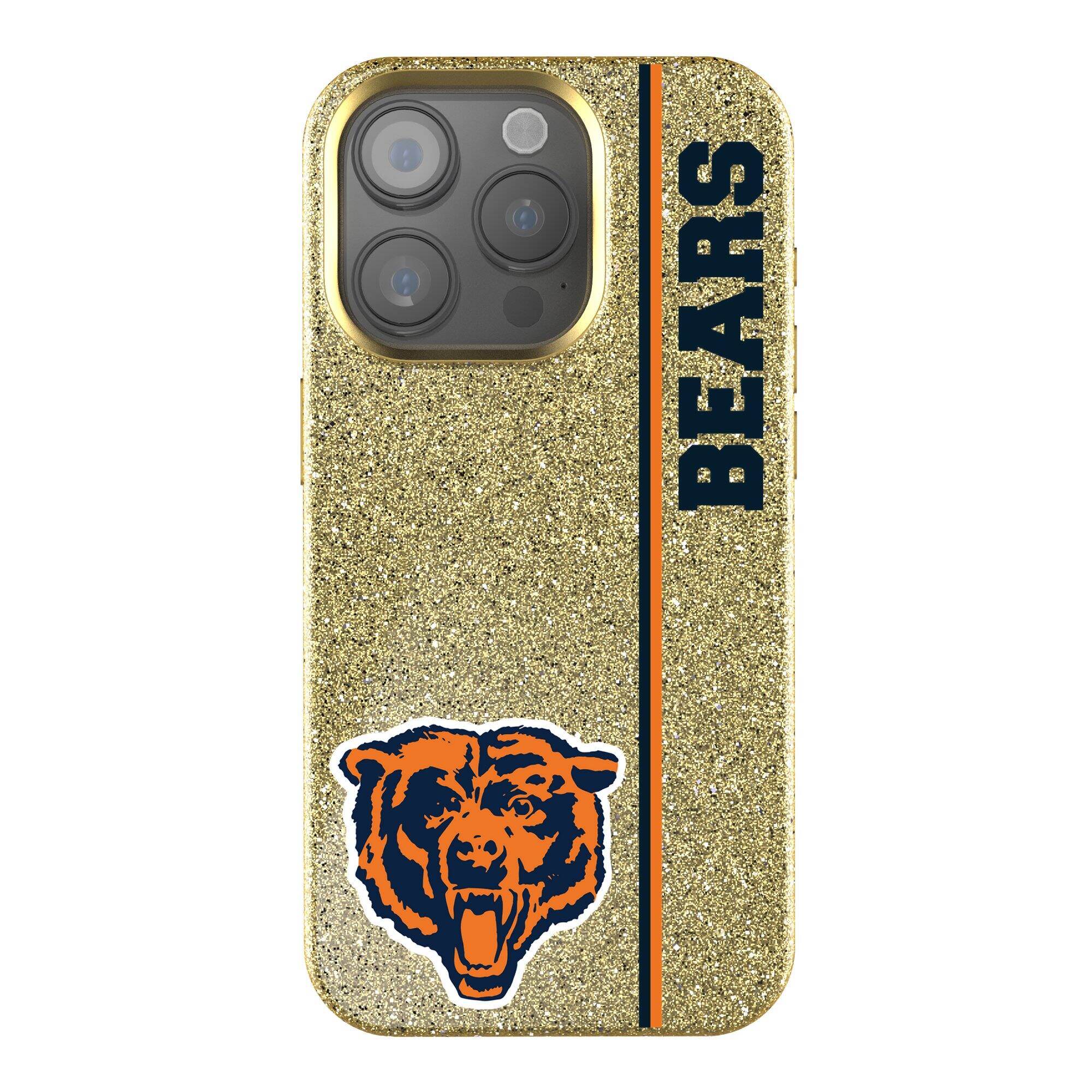 Keyscaper NFL Chicago Bears Throwback Logo iPhone Bling Case 14 Gold ...