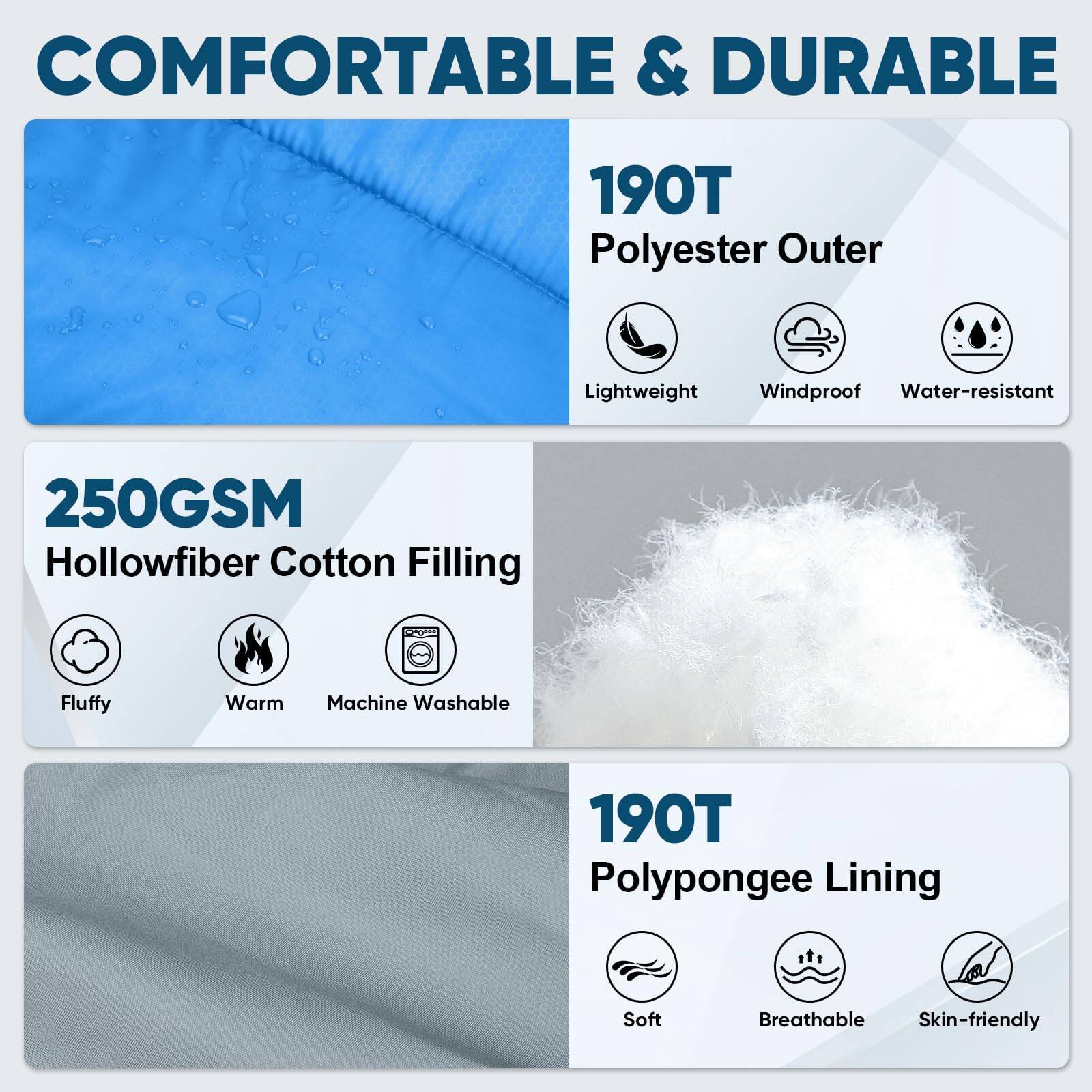 Dapper Styles Sleeping Bags For Adults Lightweight Water Resistant ...